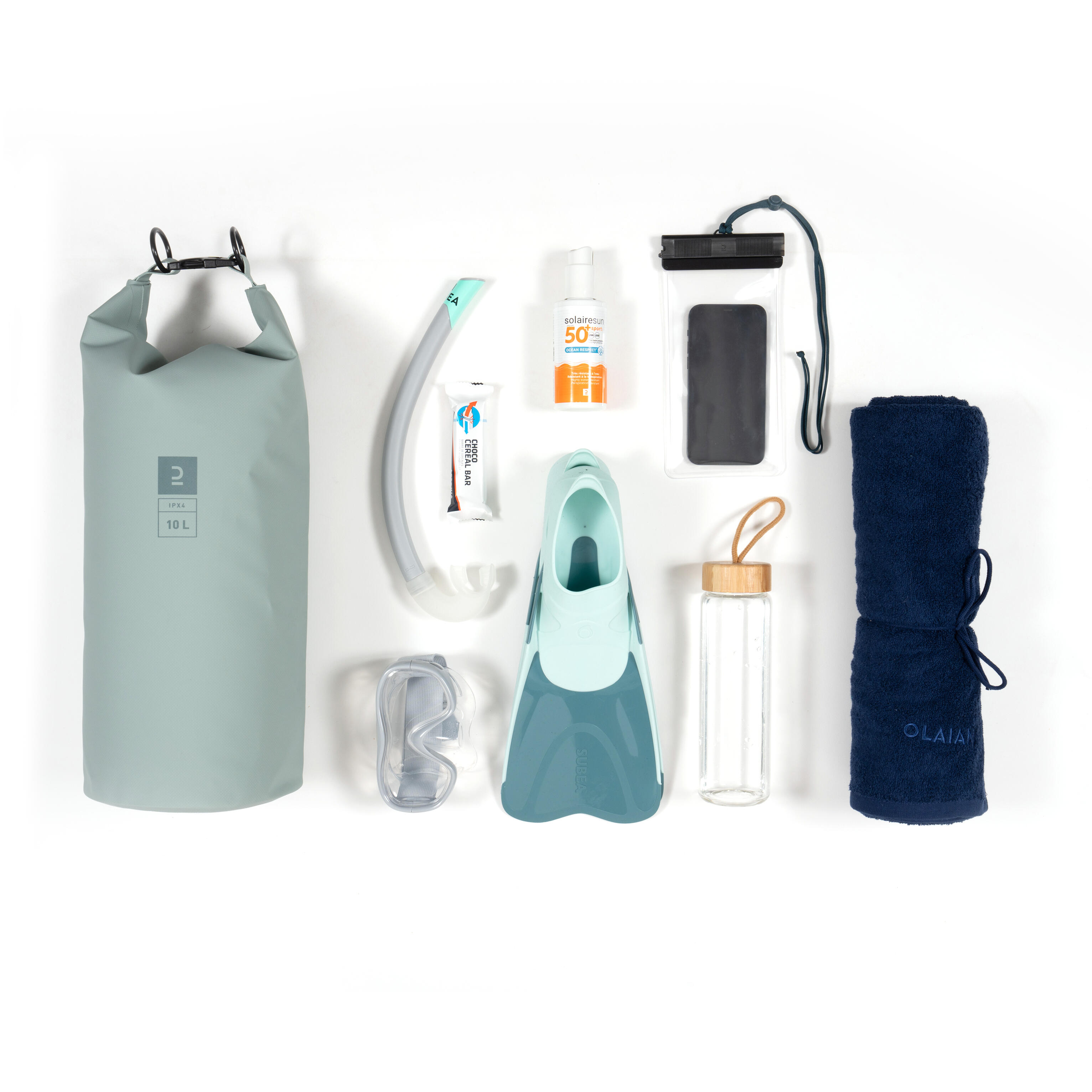 Dry Bag 10L - Verdigris, smoked black - Itiwit - Decathlon