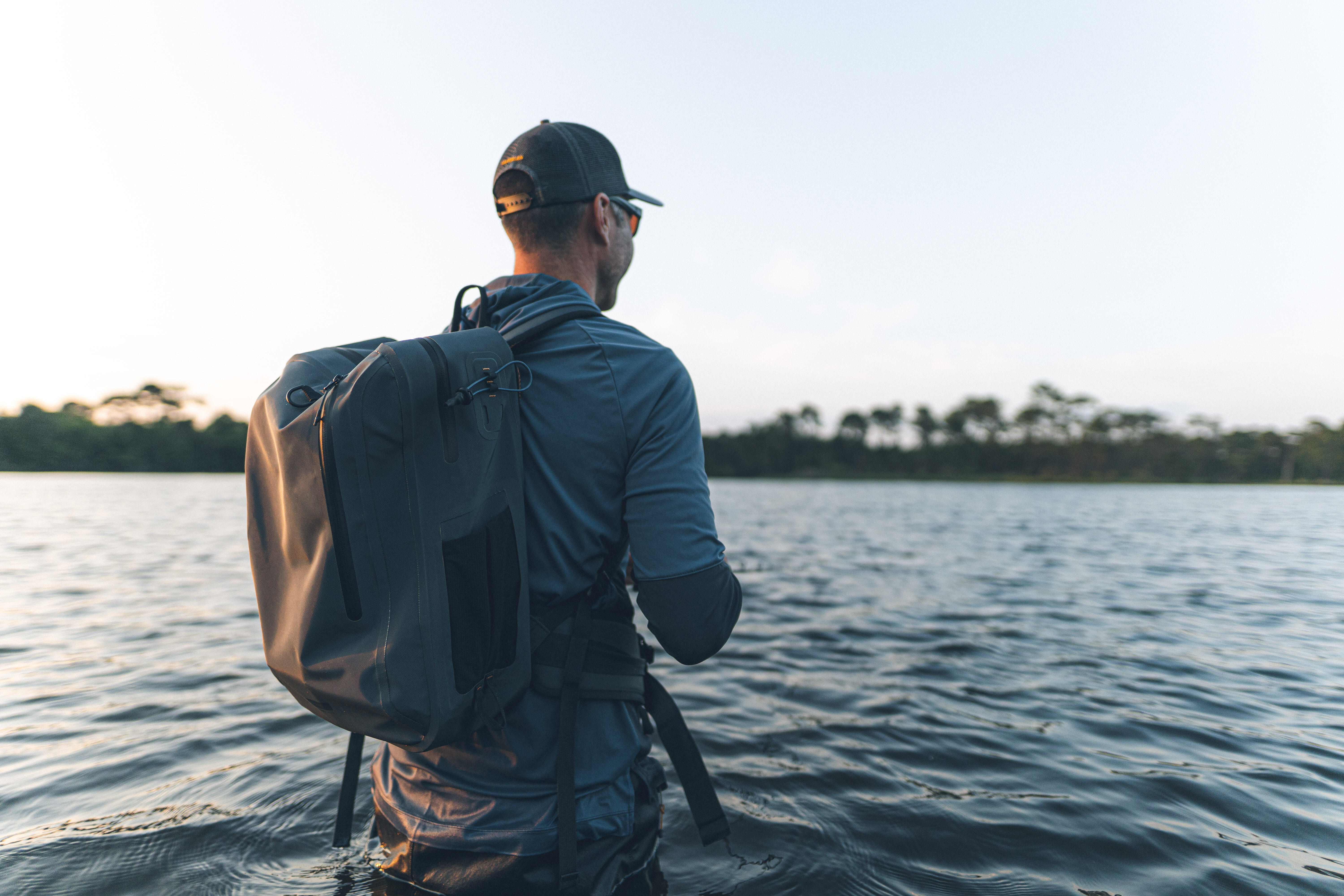 Fishing Waterproof Backpack 20 L - 500 WPF - graphite grey - Caperlan ...