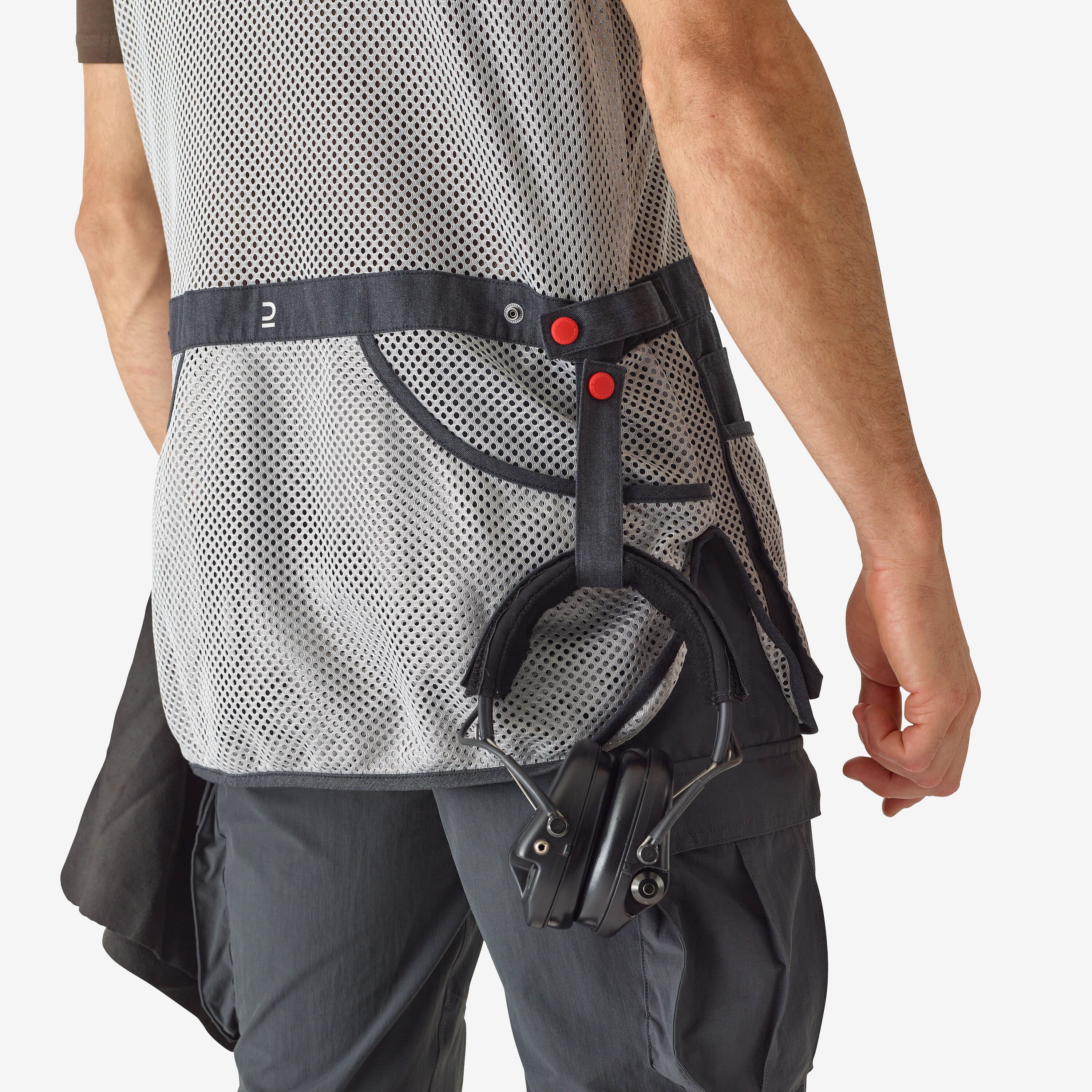 SHOOTING 100 JACKET GREY BLACK - Decathlon