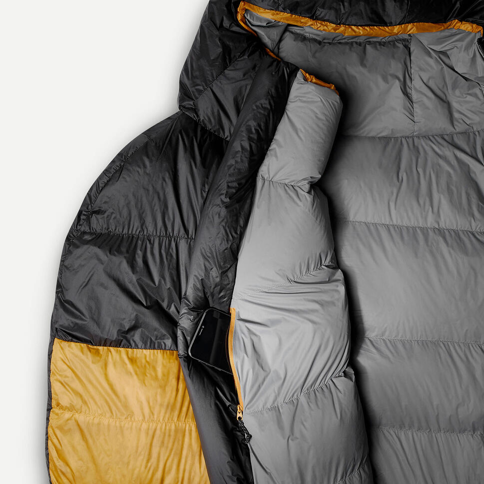 5°C trekking lightweight and compact down sleeping bag MT900 | Decathlon