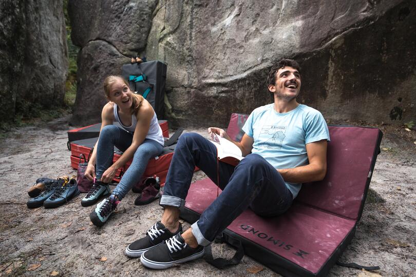 Spodnie wspinaczkowe męskie jeansy Simond Vertika SIMOND | Decathlon