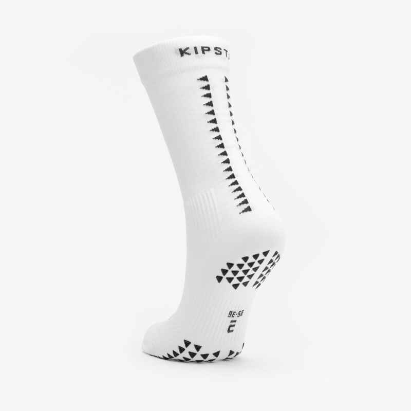 Short Grip Football Socks Viralto MiD - White - Decathlon