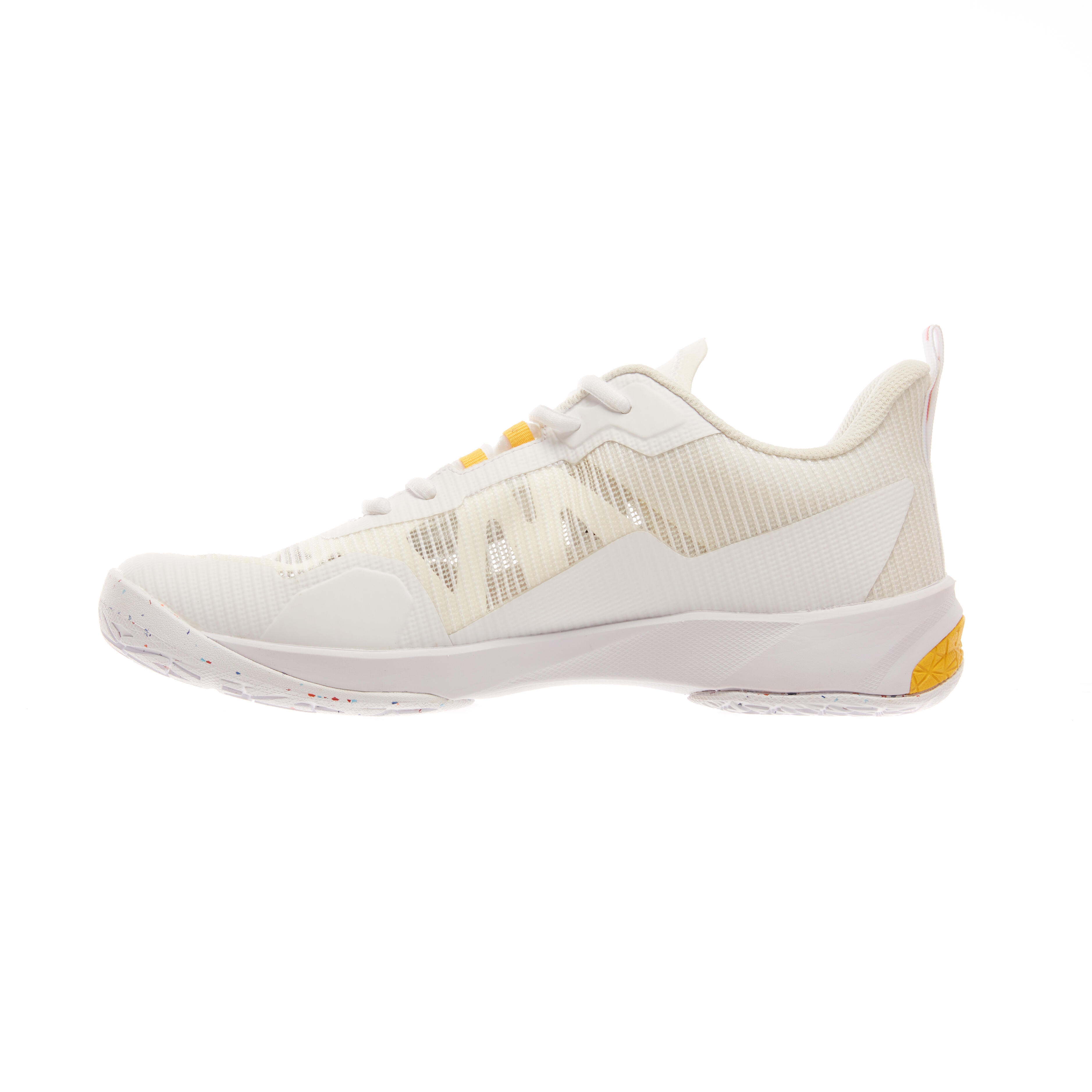 Men’s Badminton Shoes - BS 560 Lite - Snow white, Gold yellow - Perfly ...