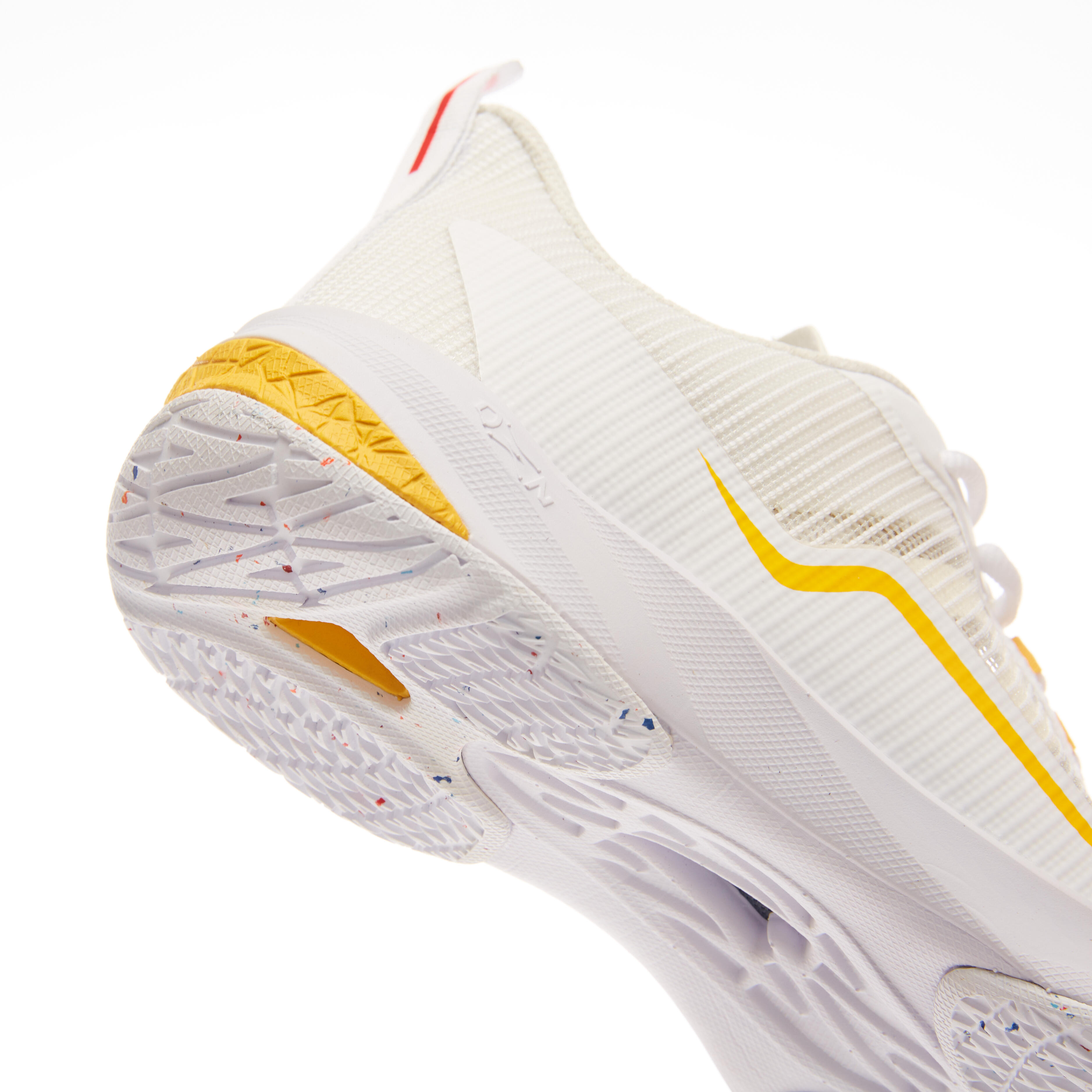 Men’s Badminton Shoes - BS 560 Lite - Snow white, Gold yellow - Perfly ...