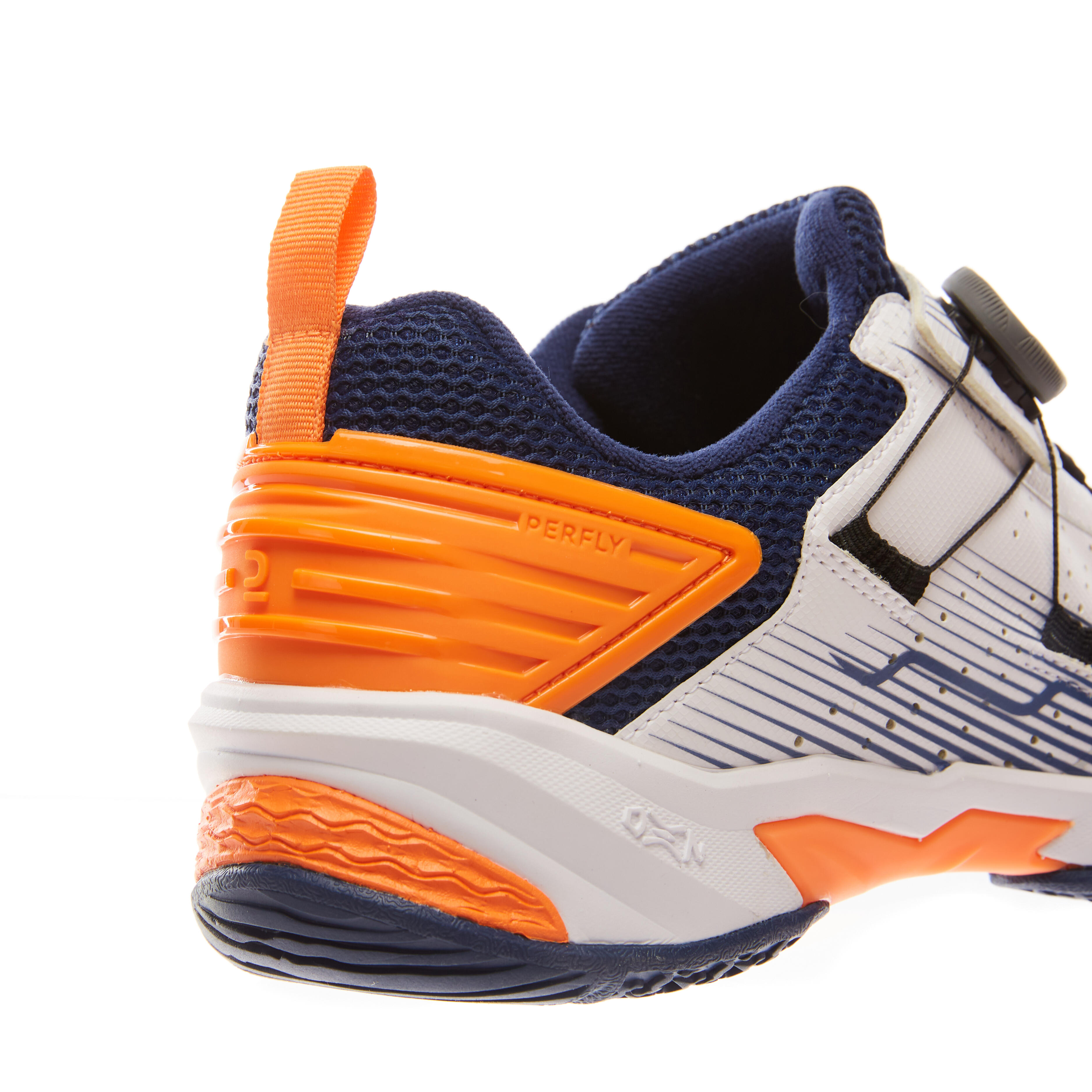 Men’s Badminton Shoes - BS Perform 590 LDT - Snow white, orange ...
