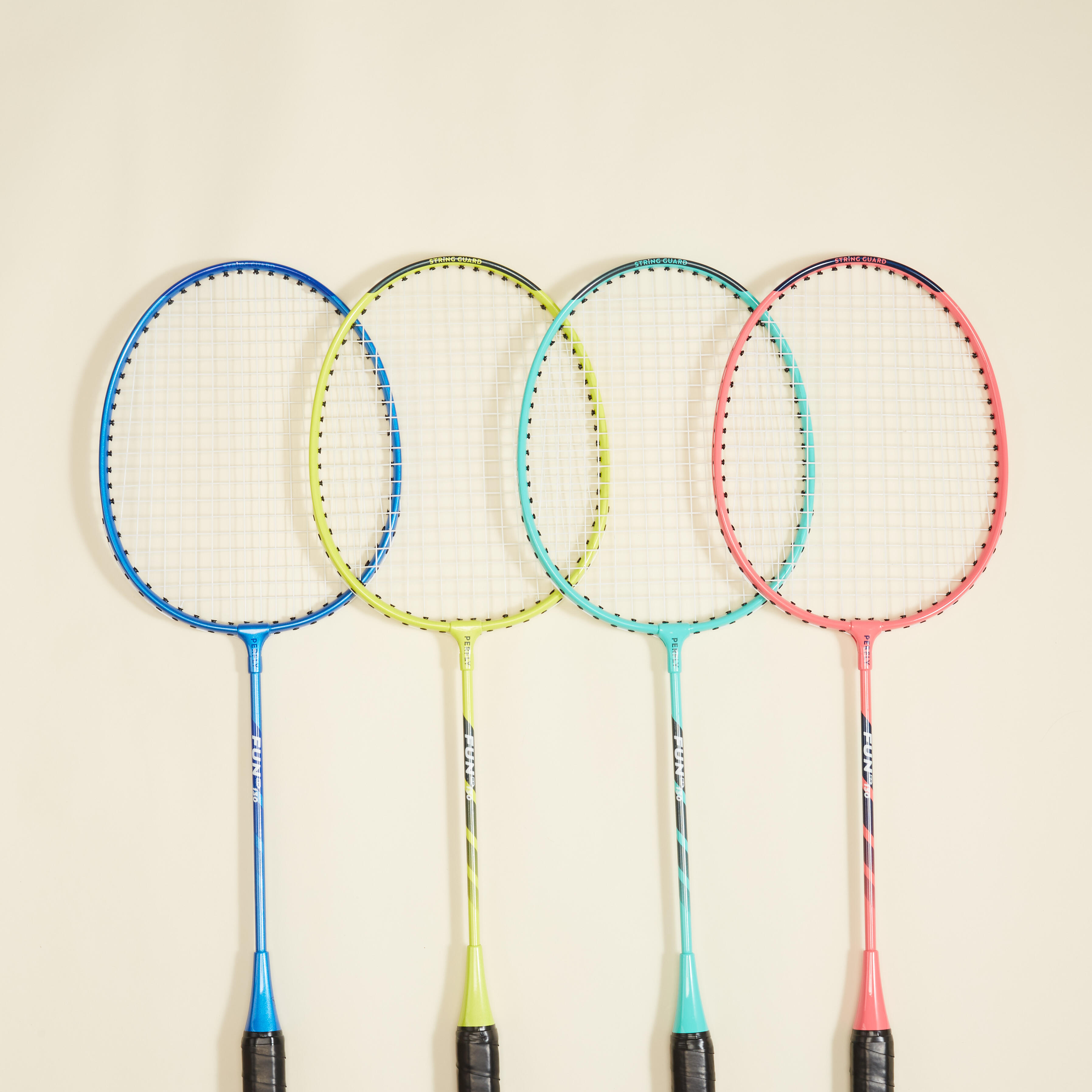 Family Set of 4 Badminton Rackets - Fun BR 130 - Decathlon - Decathlon