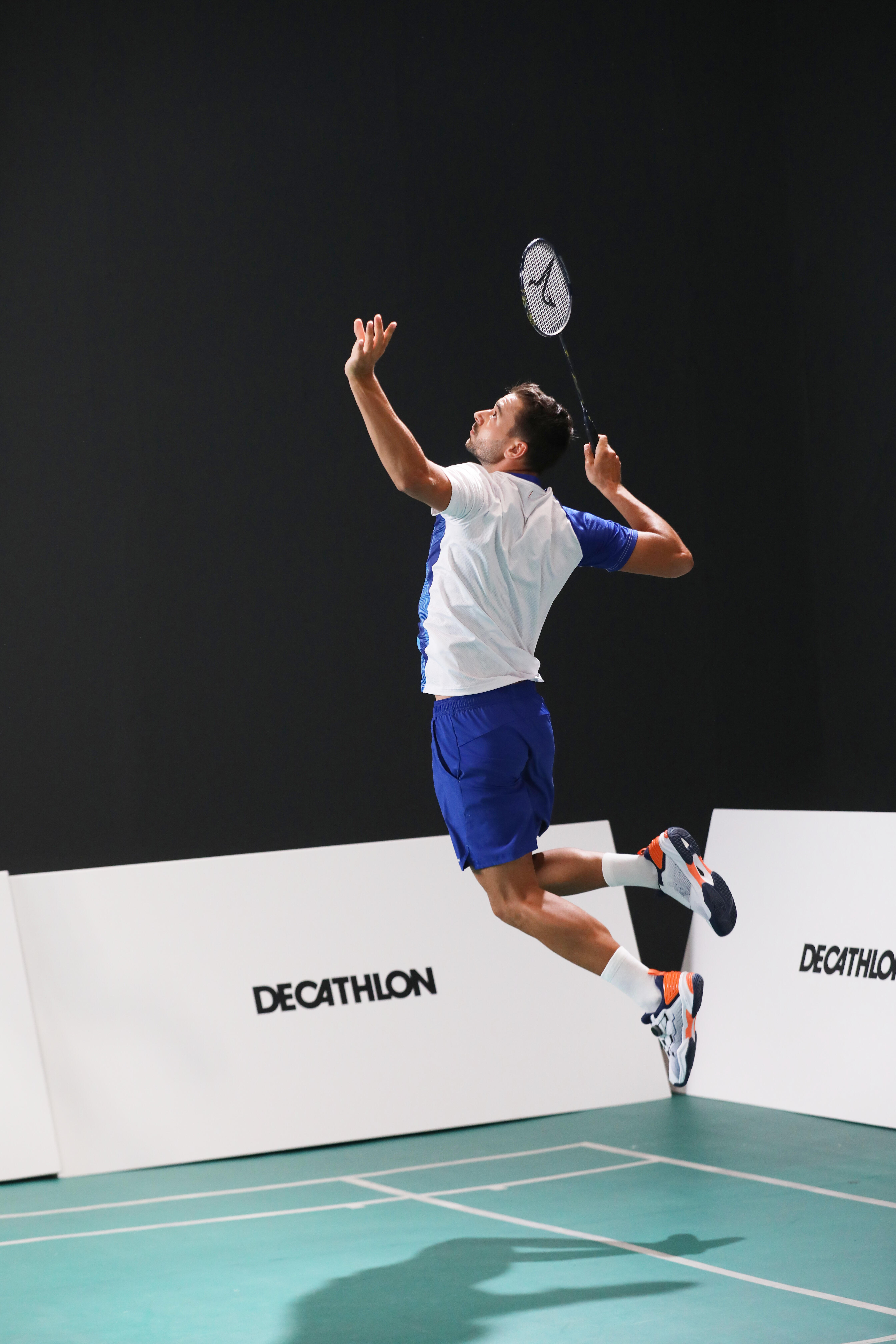 Men’s Badminton Shoes - BS Perform 590 LDT - Snow white, orange ...