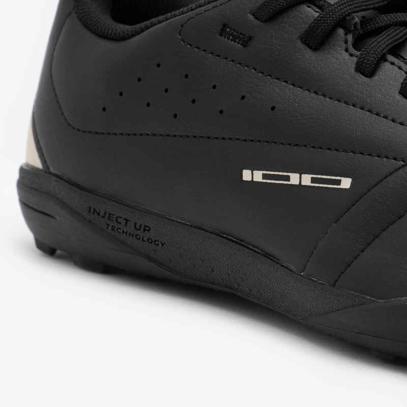 Guayos de fútbol (FG) / (TF) Kipsta Turf 100 - Negro - Decathlon