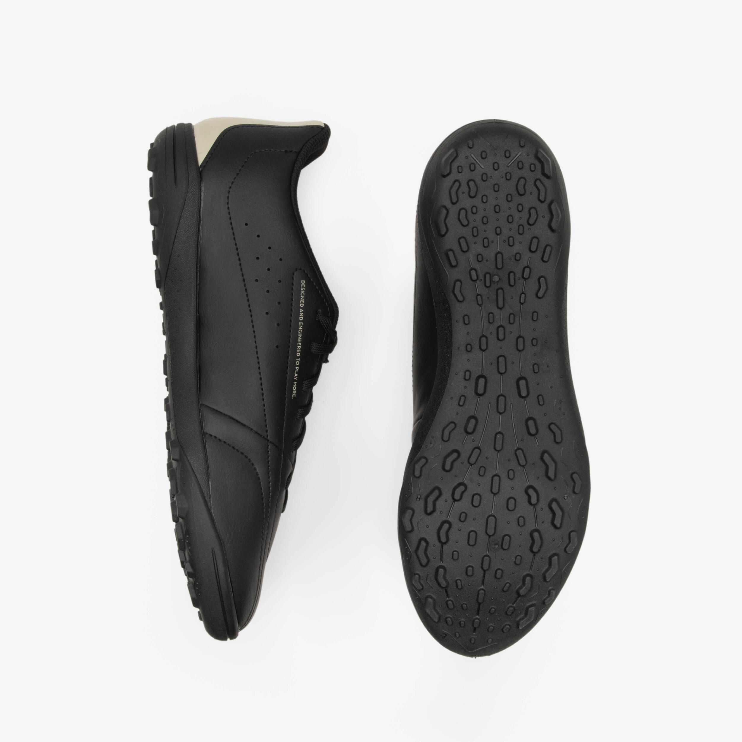 Men's Soccer Cleats - Turf TF 100 - smoked black - Kipsta - Decathlon