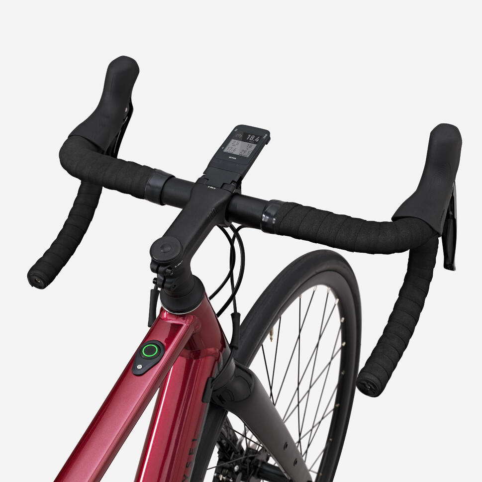 Vélo de route à assistance électrique - E-EDR AF Shimano 105 2x11S rouge VAN RYSEL | Decathlon