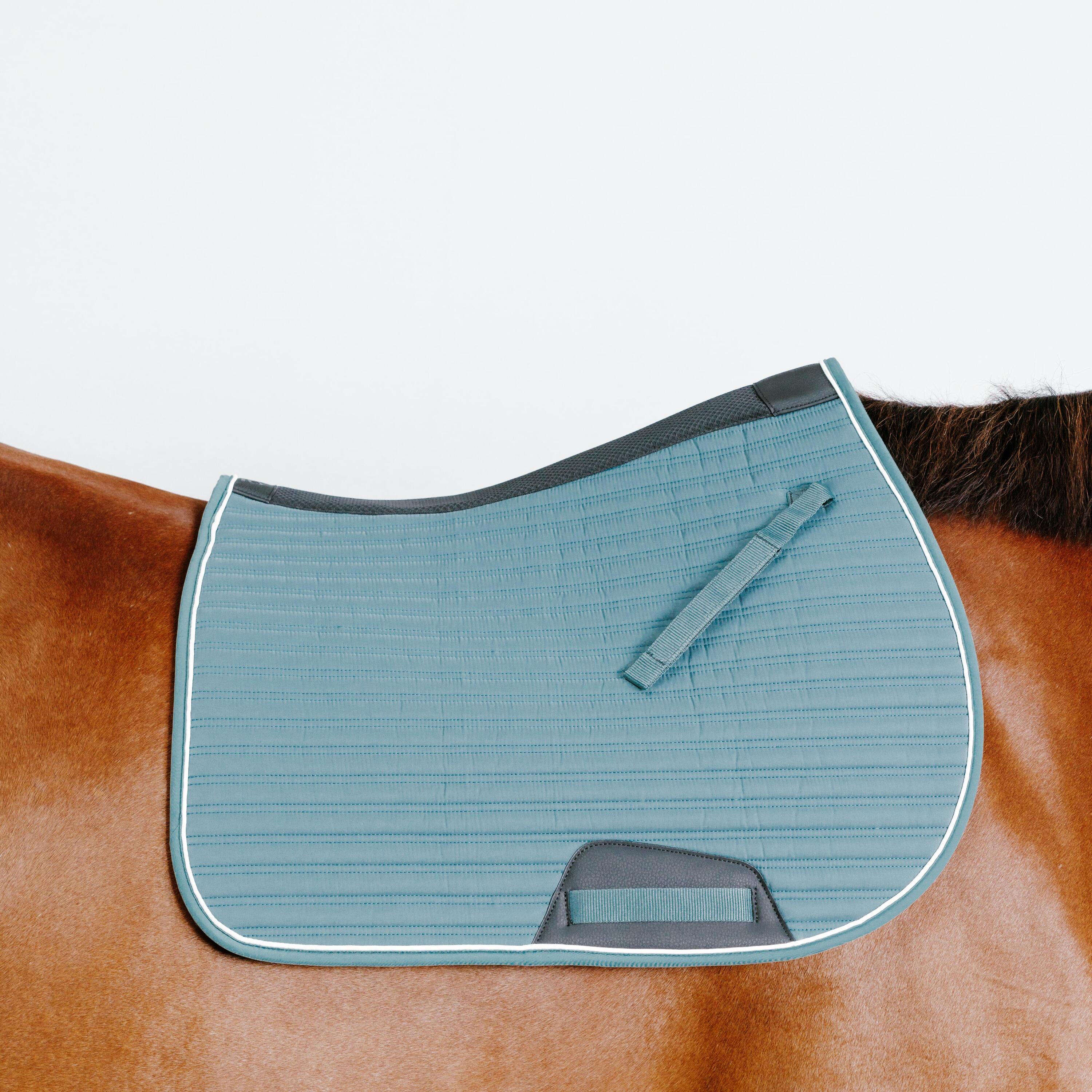 Horse and Pony Riding Saddle Cloth 900 - Frozen Cedar FOUGANZA | Decathlon