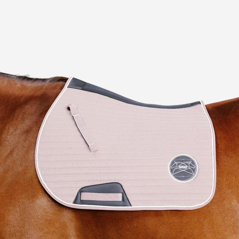 Tapis de selle équitation cheval et poney - 900 bleu pétrole FOUGANZA ...