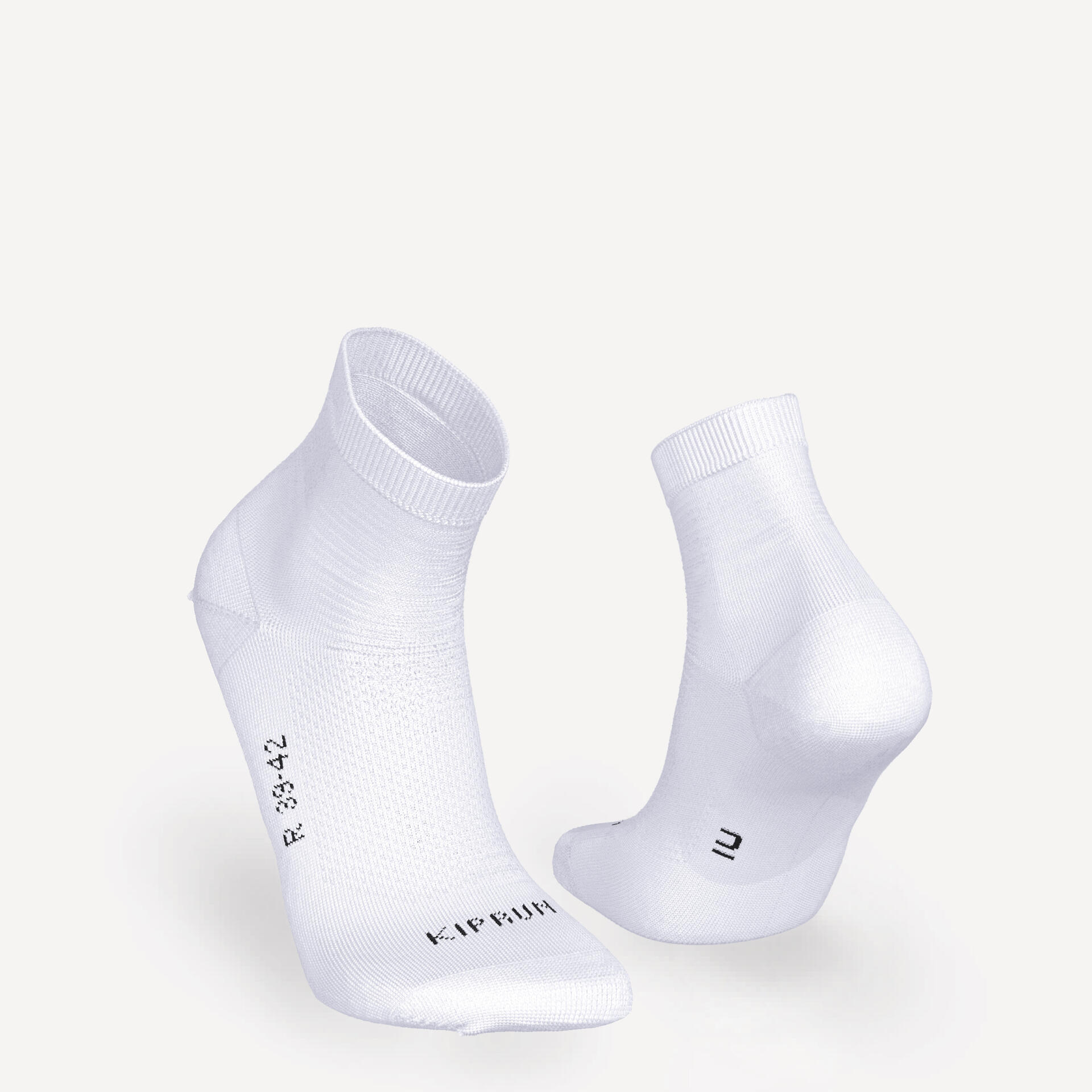 Breathable Low-Cut Running Socks RUN500 - White (2 Pairs)