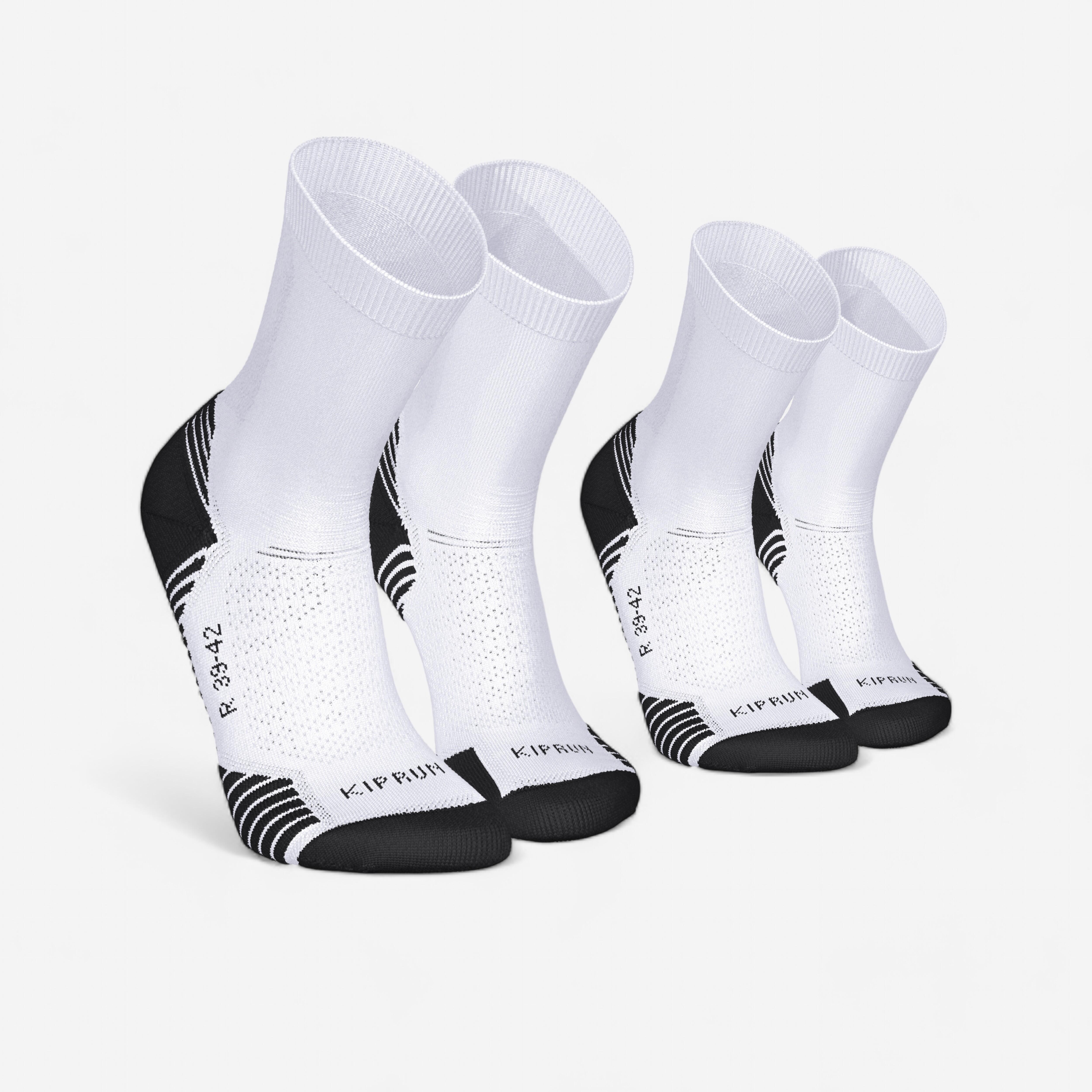 Paksud jooksusokid RUN500, kaks paari - Decathlon