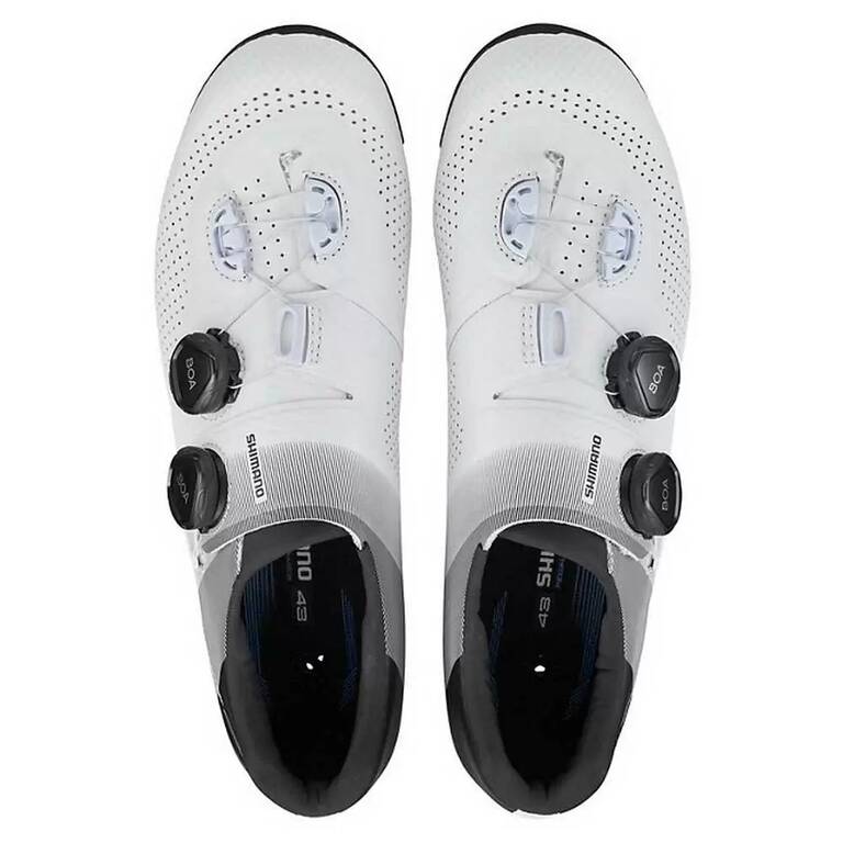 Shimano Road Bike Shoes RC7 White - Wide - Decathlon
