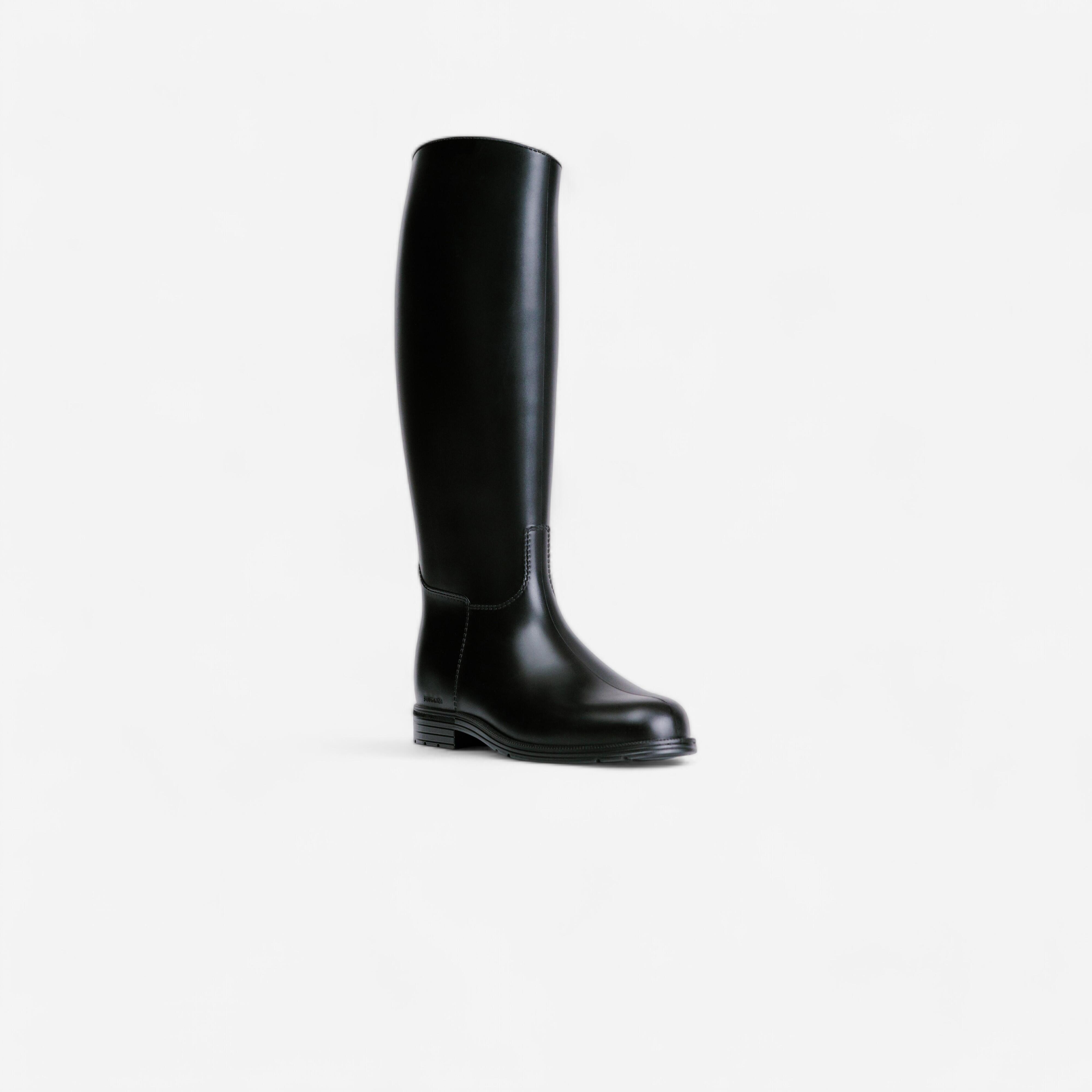 Botas de equitación negras para adulto 100 - Decathlon