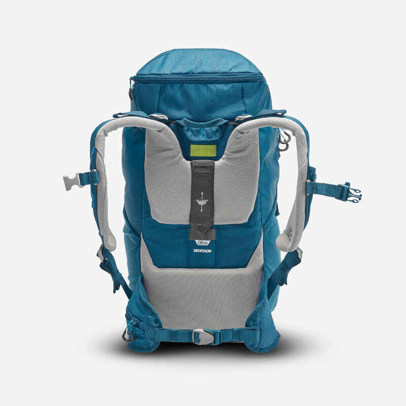 Mochila de senderismo de 28 L azul para niños de 7 a 15 años MH500 - Decathlon