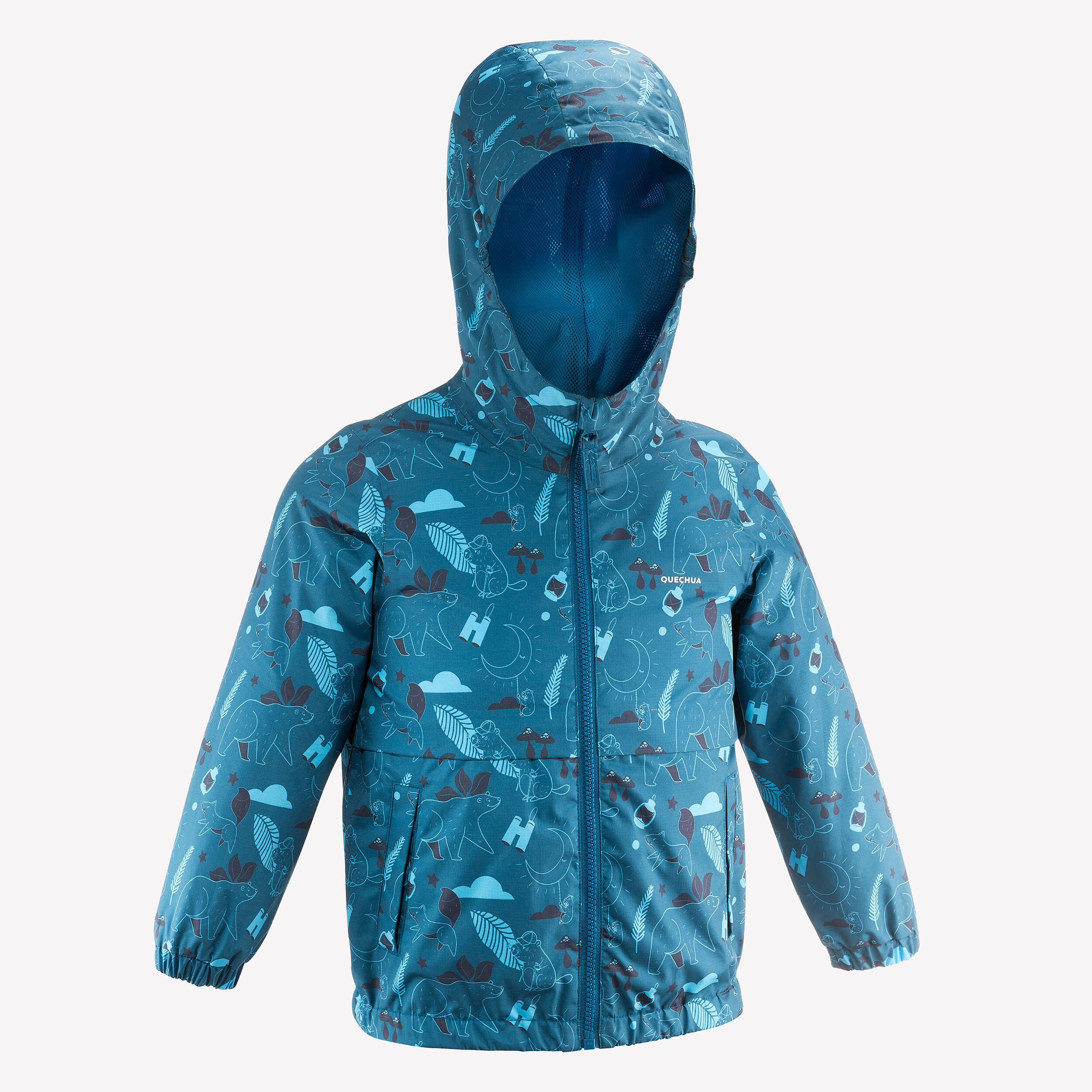 Chaqueta impermeable de montaña y trekking capucha Niños 2-6 años Quechua MH500 QUECHUA | Decathlon