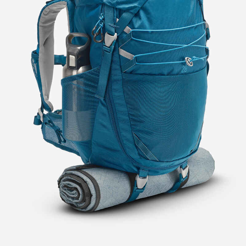 Mochila de senderismo de 28 L azul para niños de 7 a 15 años MH500 - Decathlon
