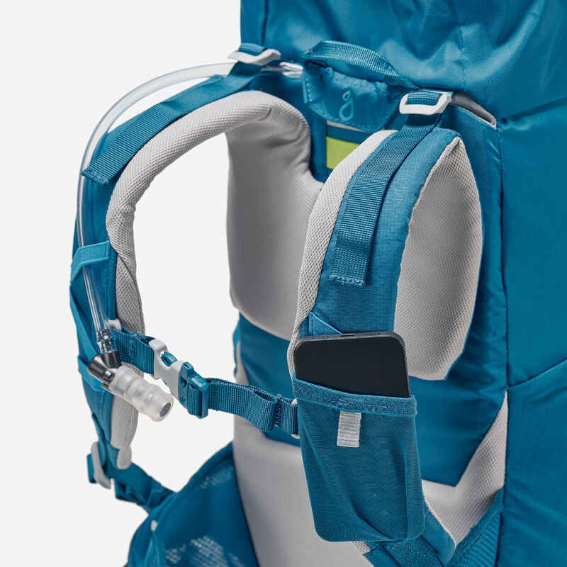 Mochila de senderismo de 28 L azul para niños de 7 a 15 años MH500 - Decathlon