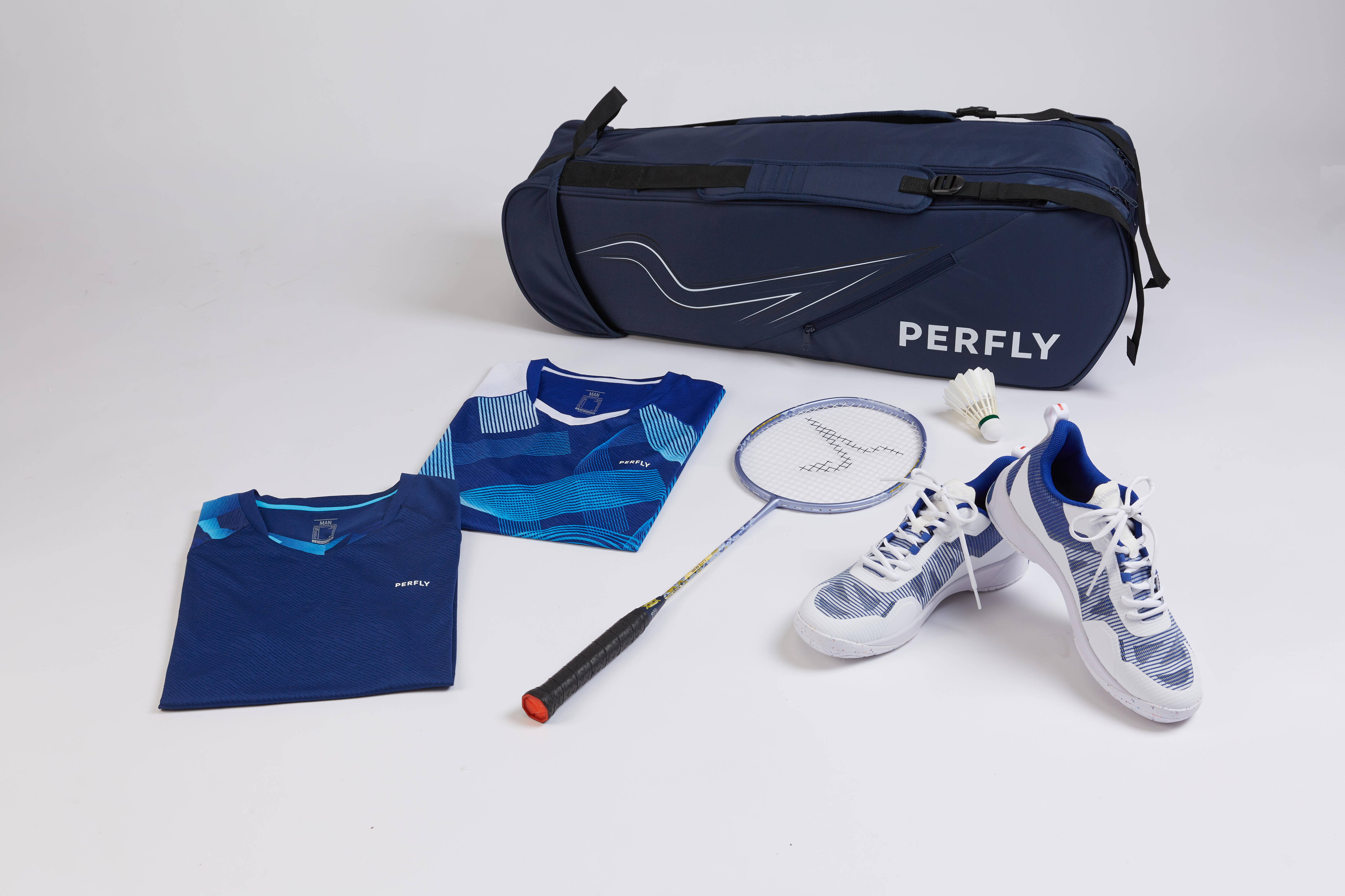 Badminton Bag - BL 560 - Steel blue - Perfly - Decathlon