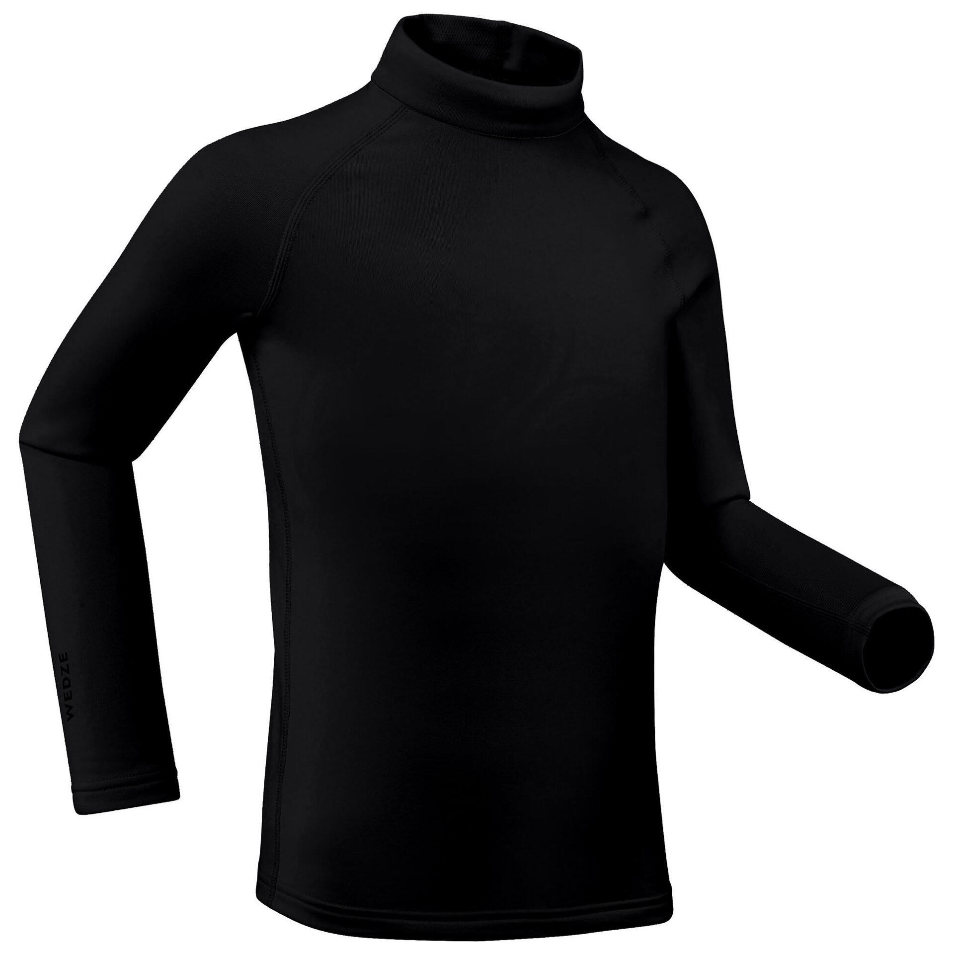 Kids’ thermal ski base layer, BL 500 - Black