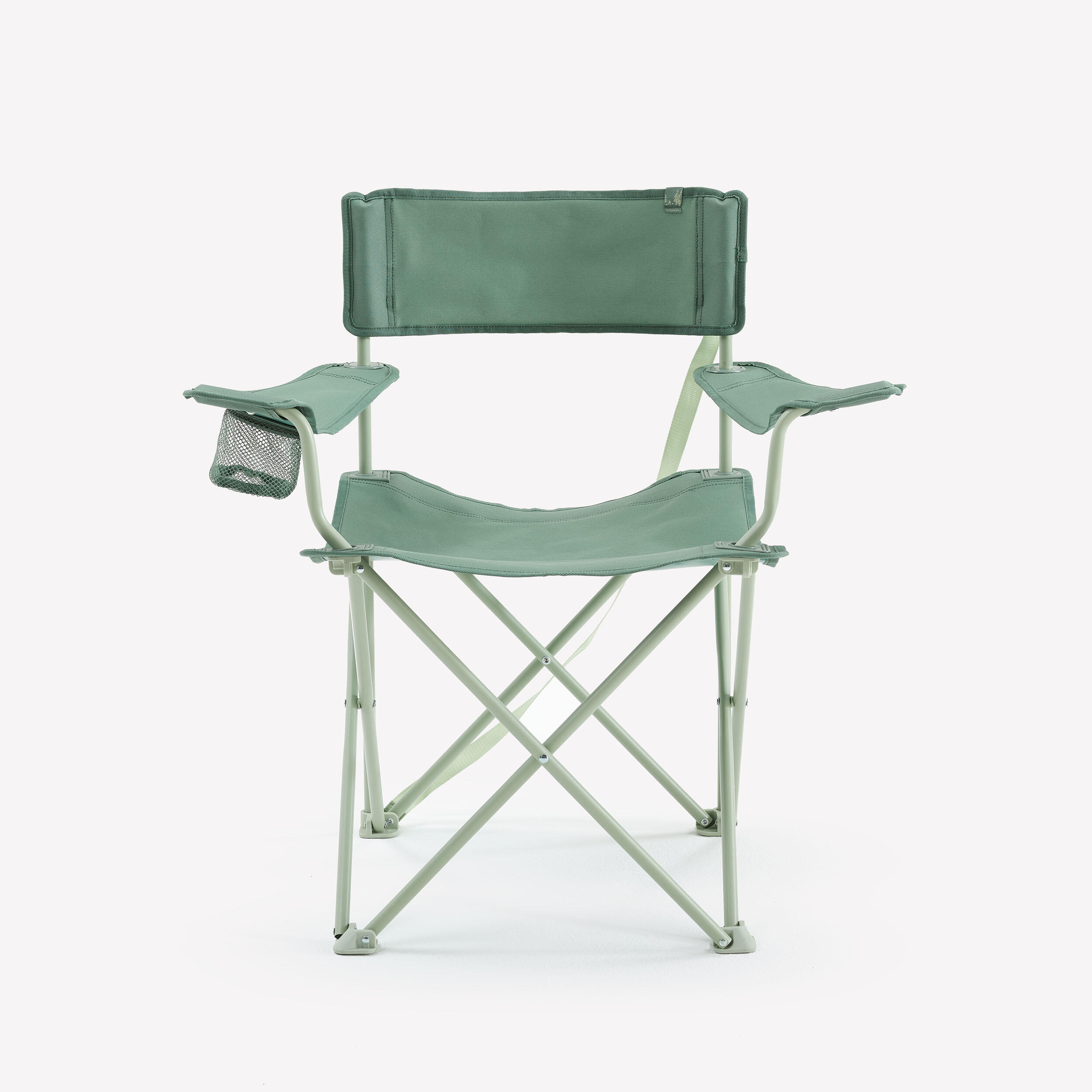 Comfortable folding camping chair, with armrests - Decathlon