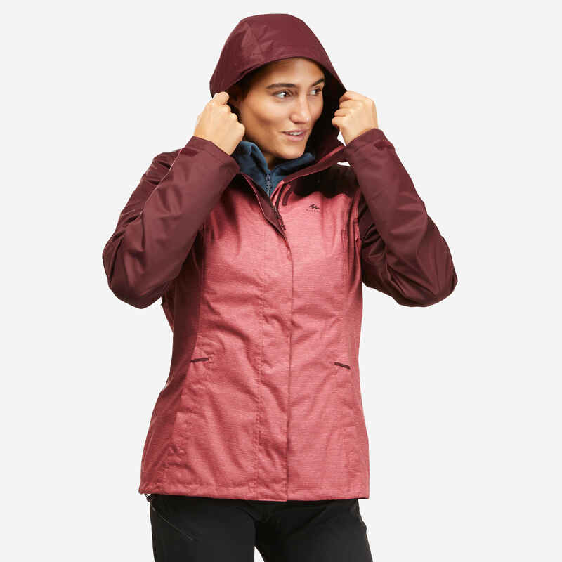 Women’s waterproof mountain walking jacket MH100 - Decathlon