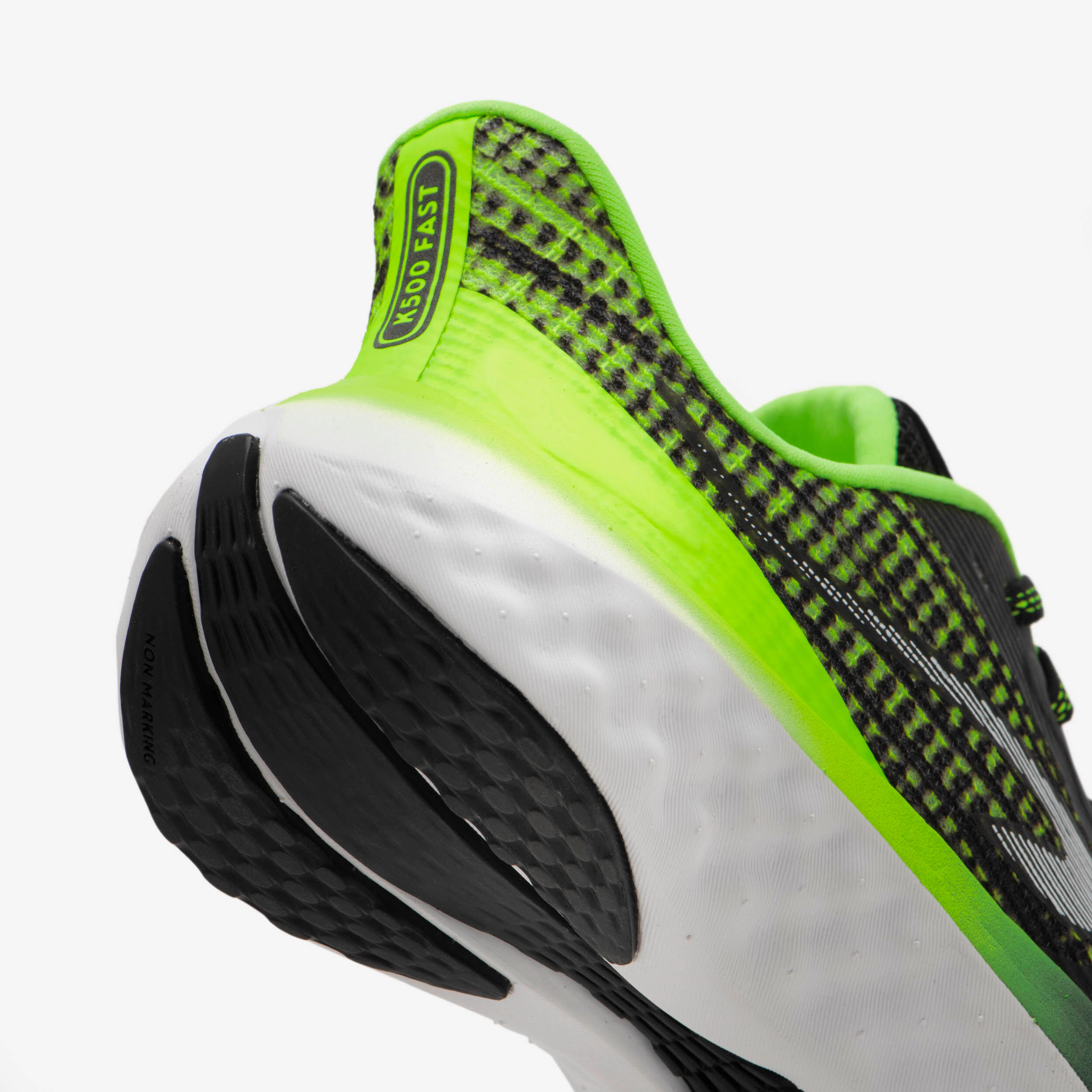 Kids' KIPRUN K500 FAST running shoes - black yellow - Decathlon