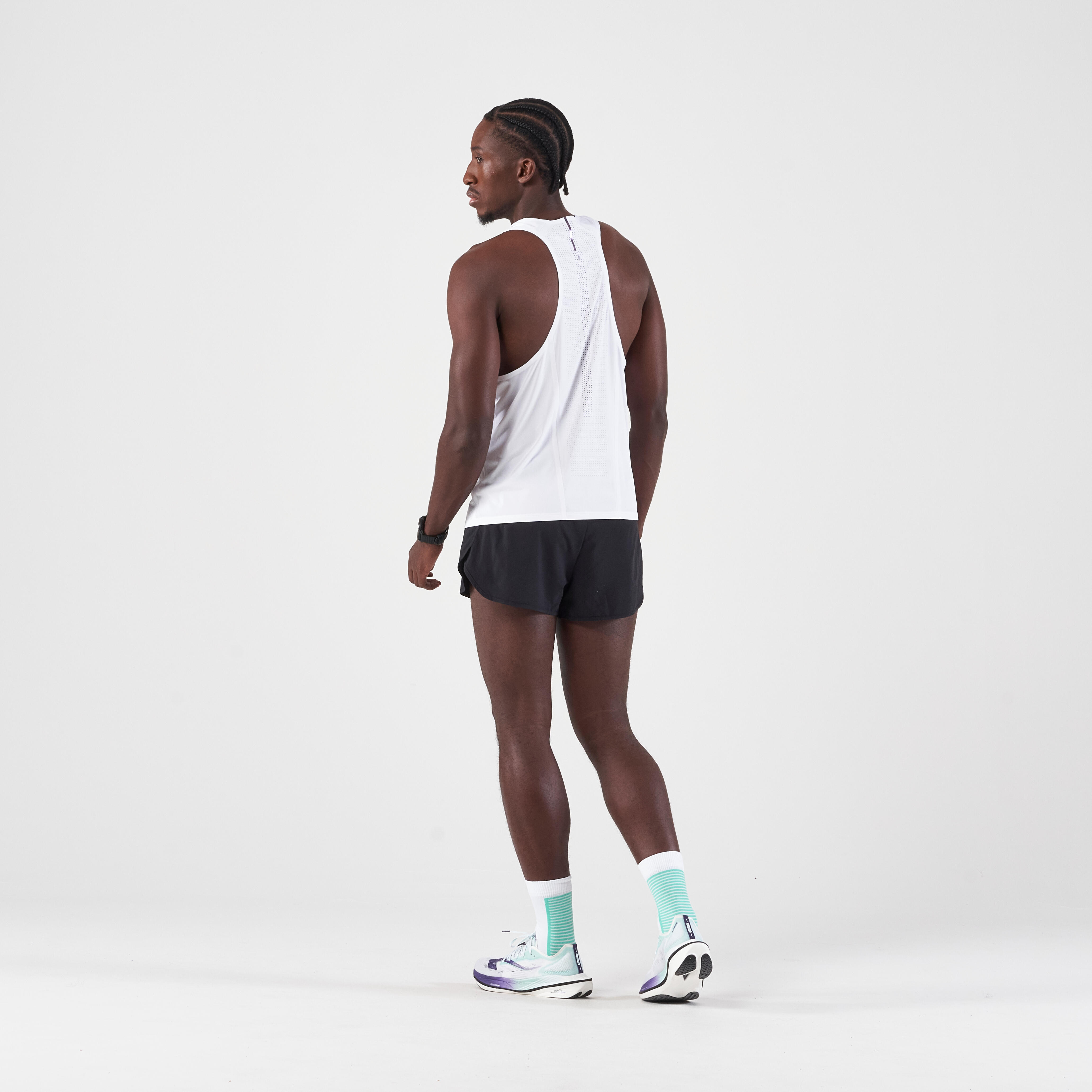Short de course homme – Split 500 - Noir - Kiprun - Décathlon