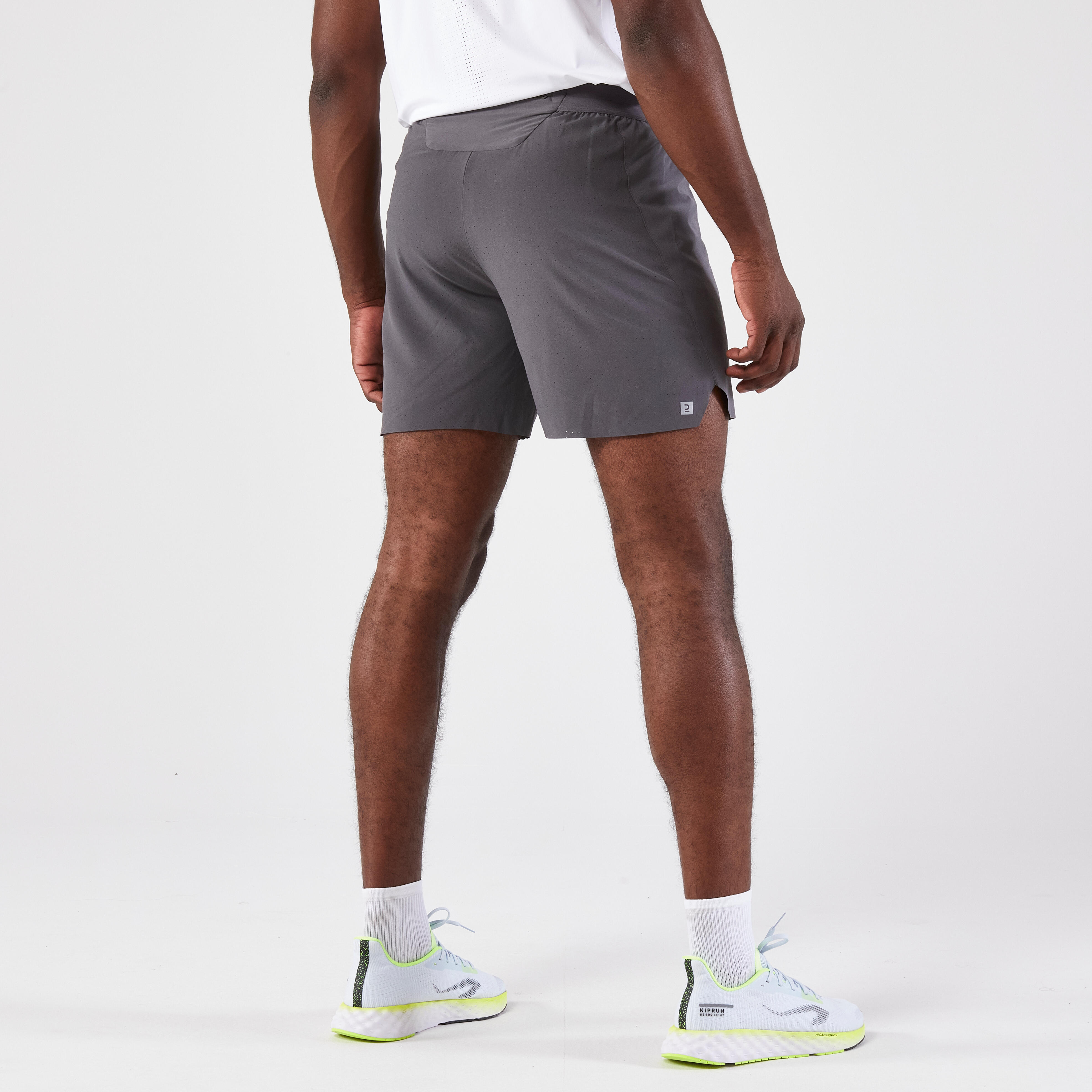 Short de course homme – Confort 500 - Gris Charbon - Kiprun - Décathlon