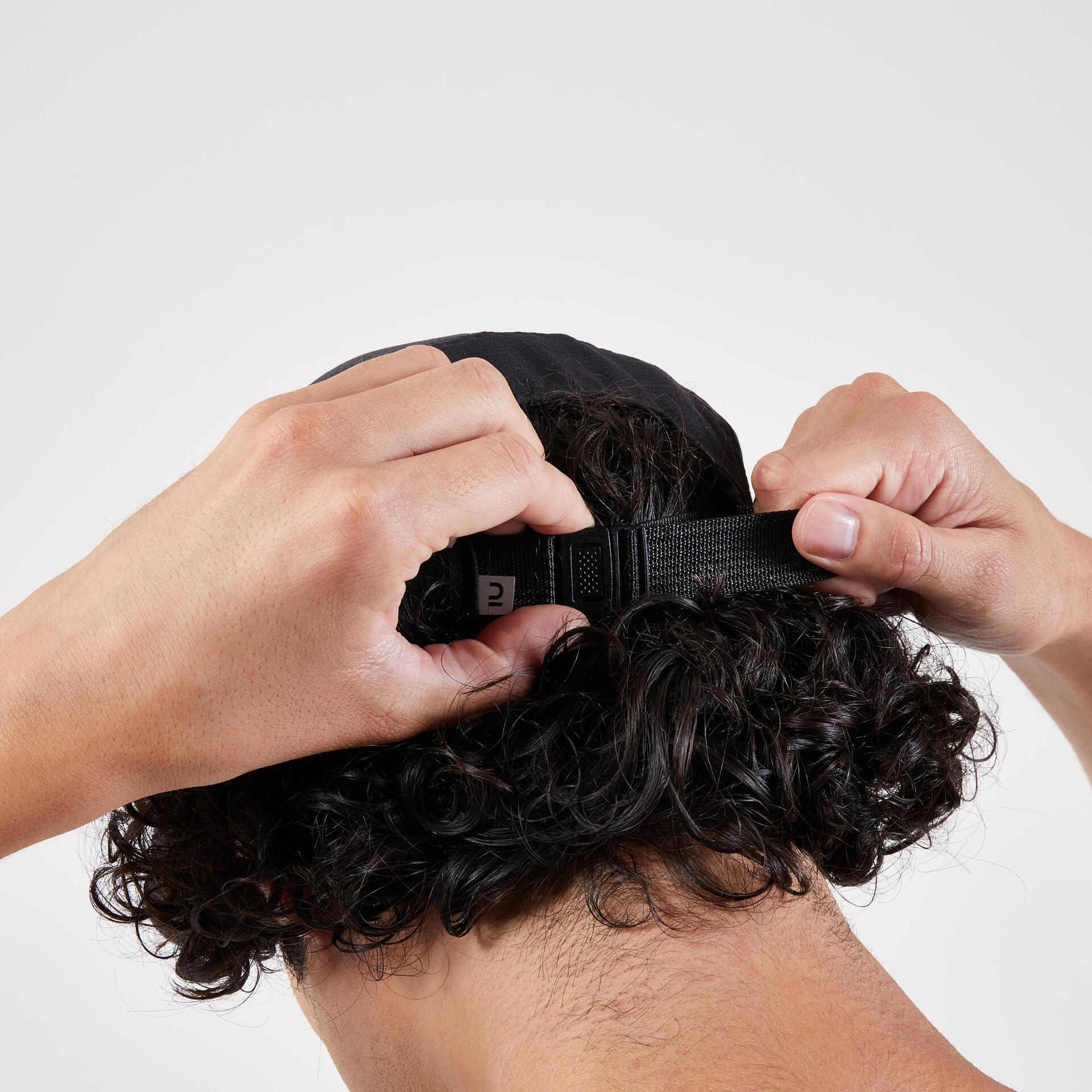 Breathable running cap -5 panel Black