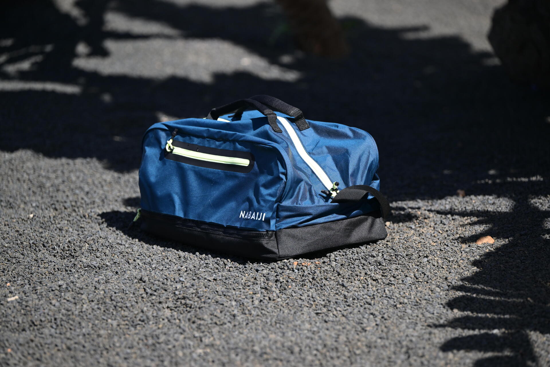 Pool bag duffle bag 27L 3 compartments, blue black