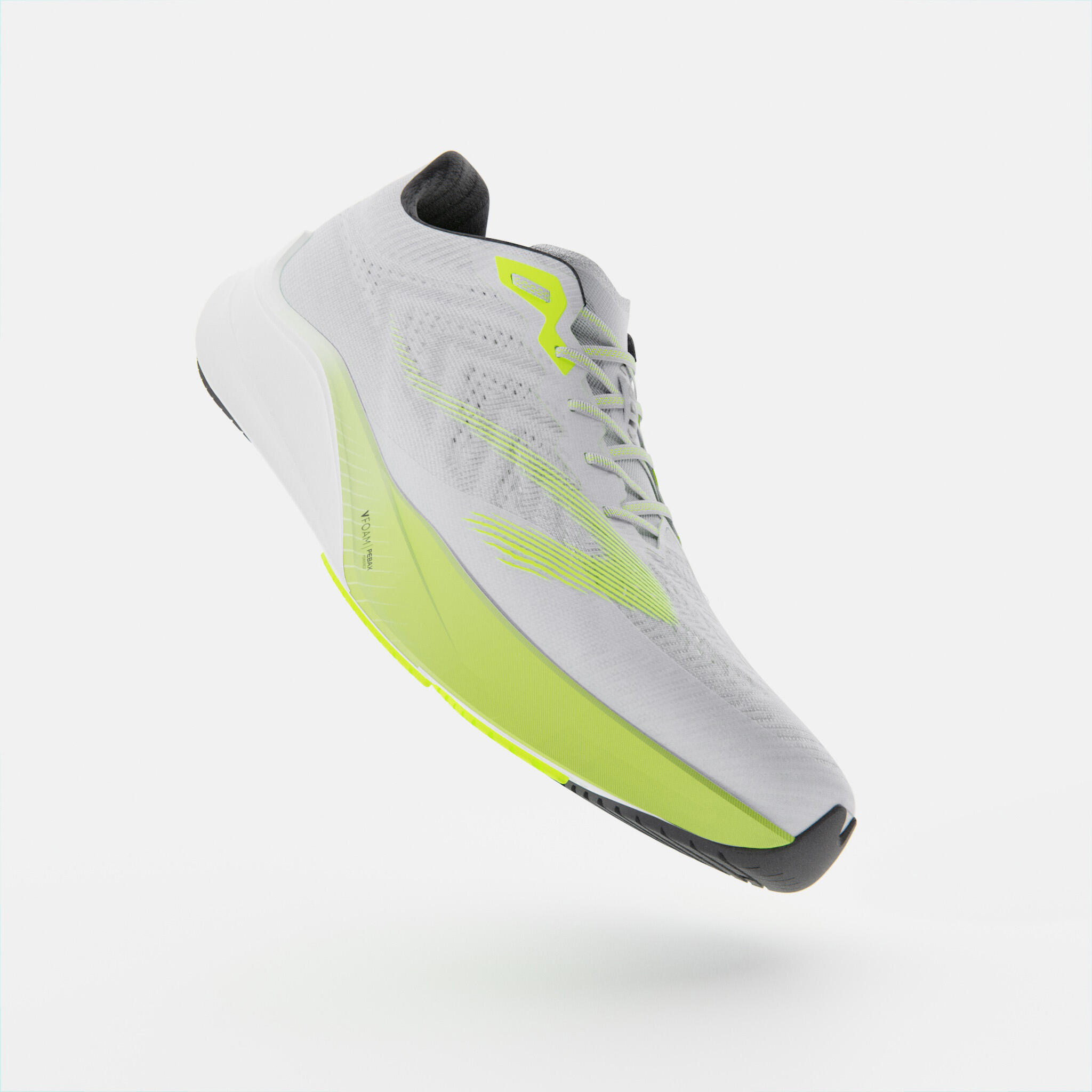 MEN'S KIPRUN KD900 LIGHT RUNNING SHOES - WHITE/YELLOW KIPRUN | Decathlon