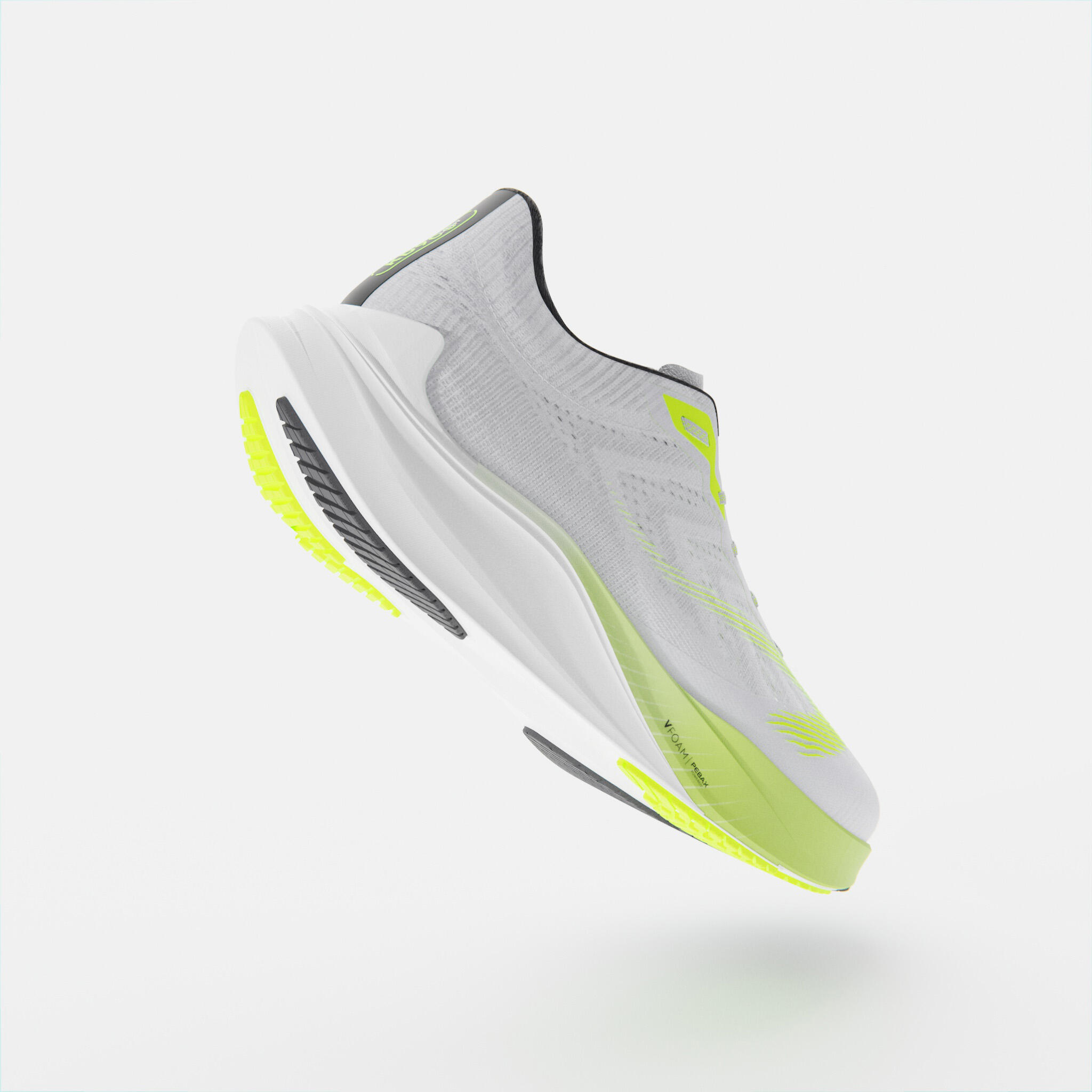 MEN'S KIPRUN KD900 LIGHT RUNNING SHOES - WHITE/YELLOW KIPRUN | Decathlon