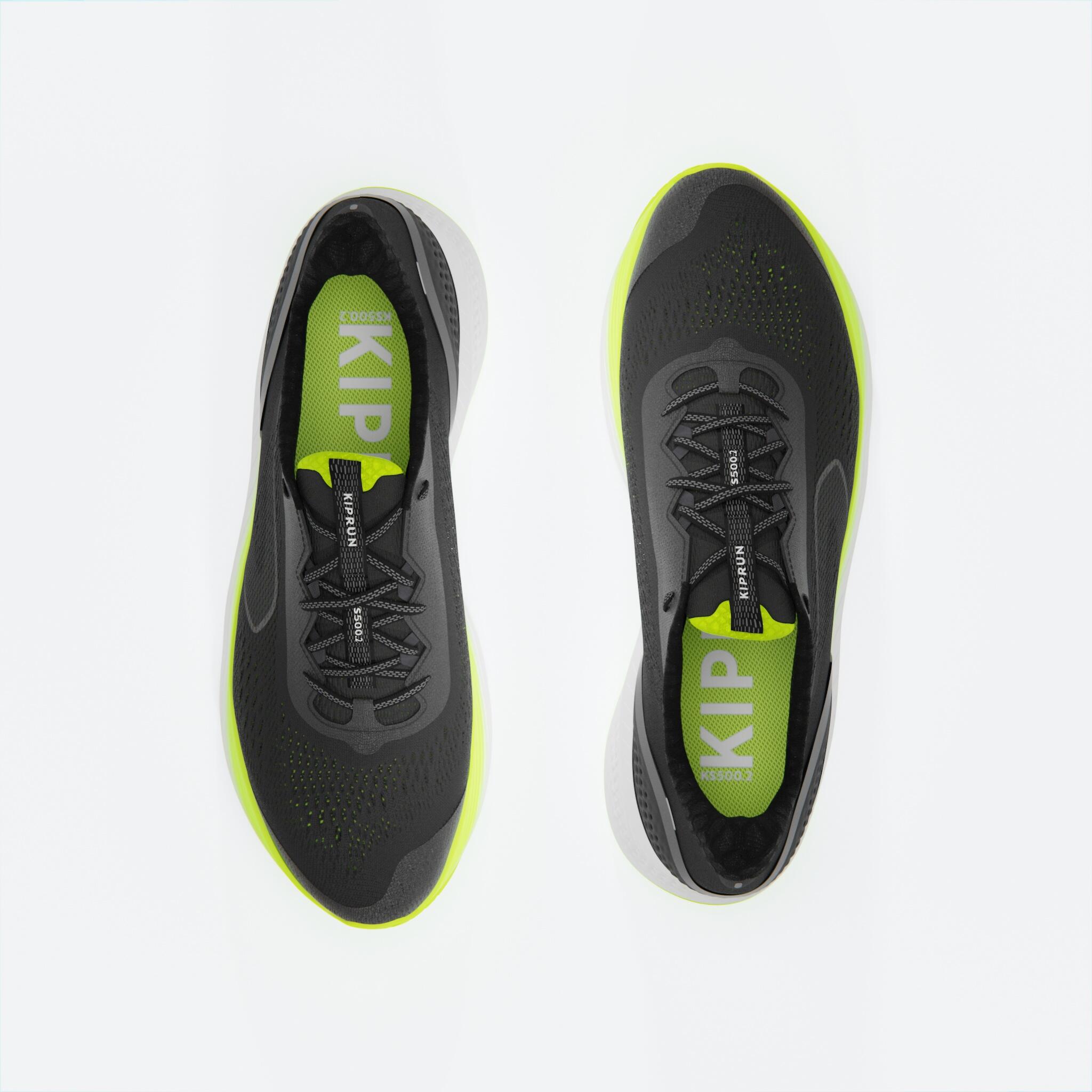 Men's Running Shoes – KS 500 2 - smoked black, Fluo lime yellow ...