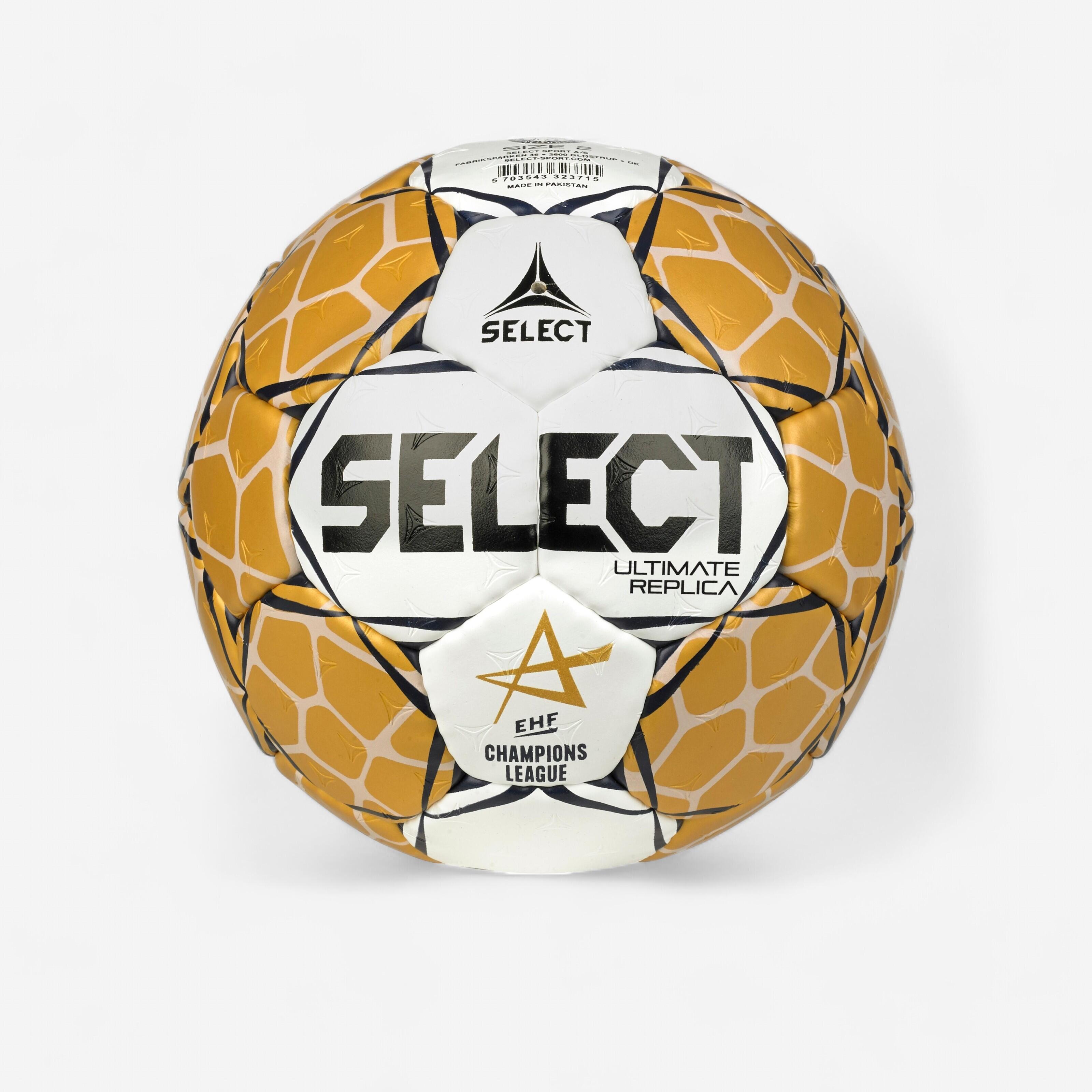 Handball CL23 Replica Size 1 - Orange/White - Decathlon