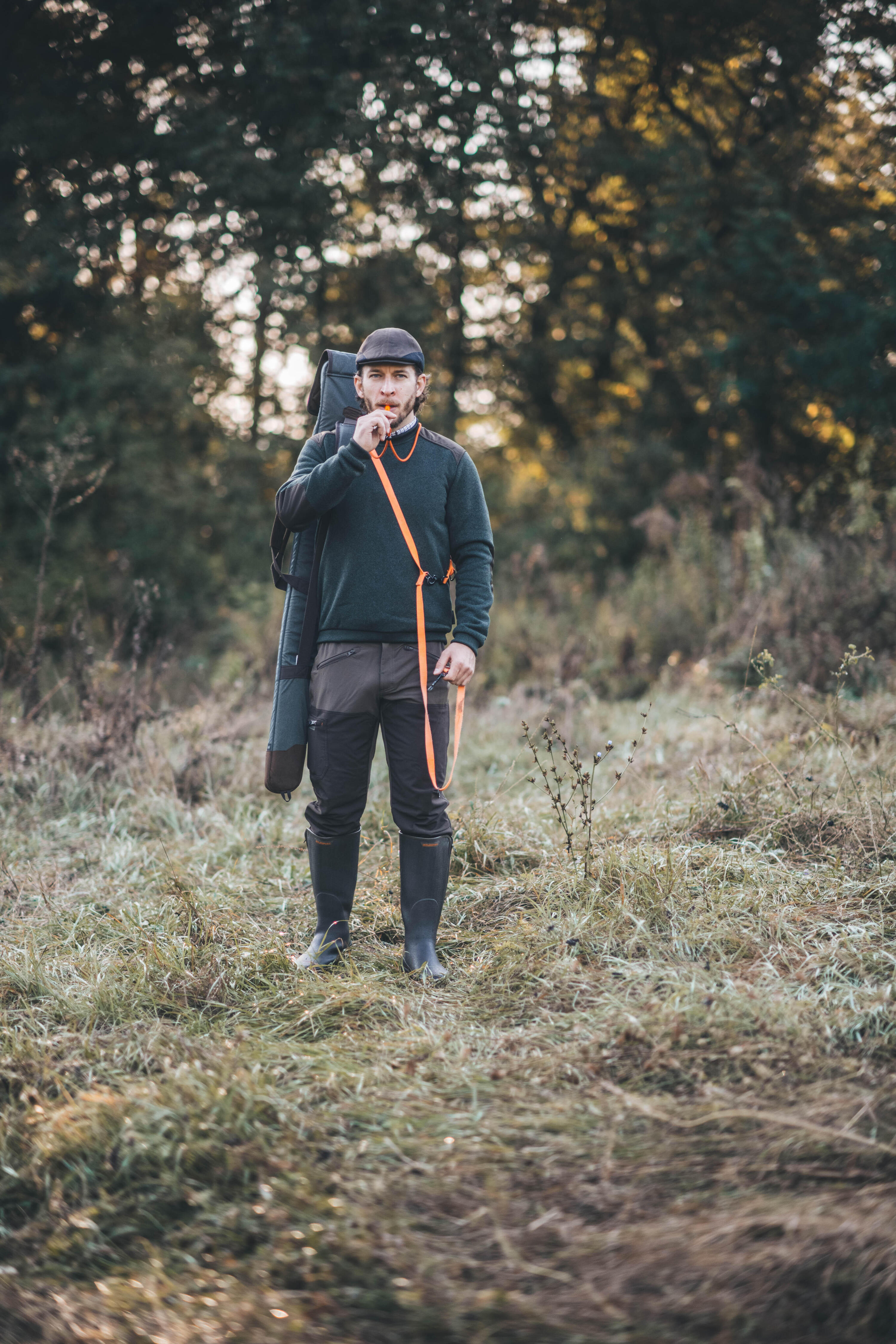 Tri-position Dog Lead - Orange SOLOGNAC | Decathlon