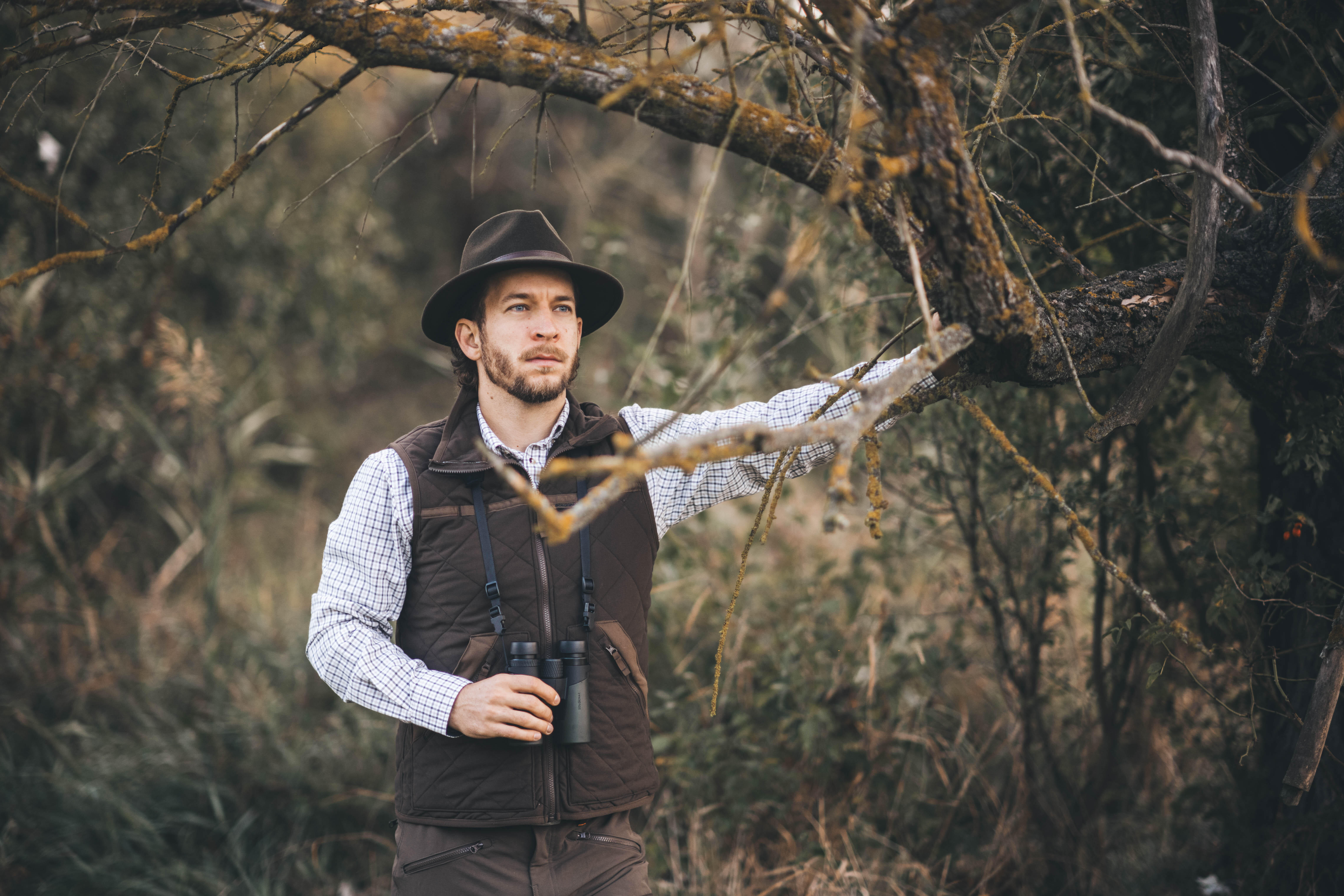 Checked Shirt - 100 White - White - Solognac - Decathlon