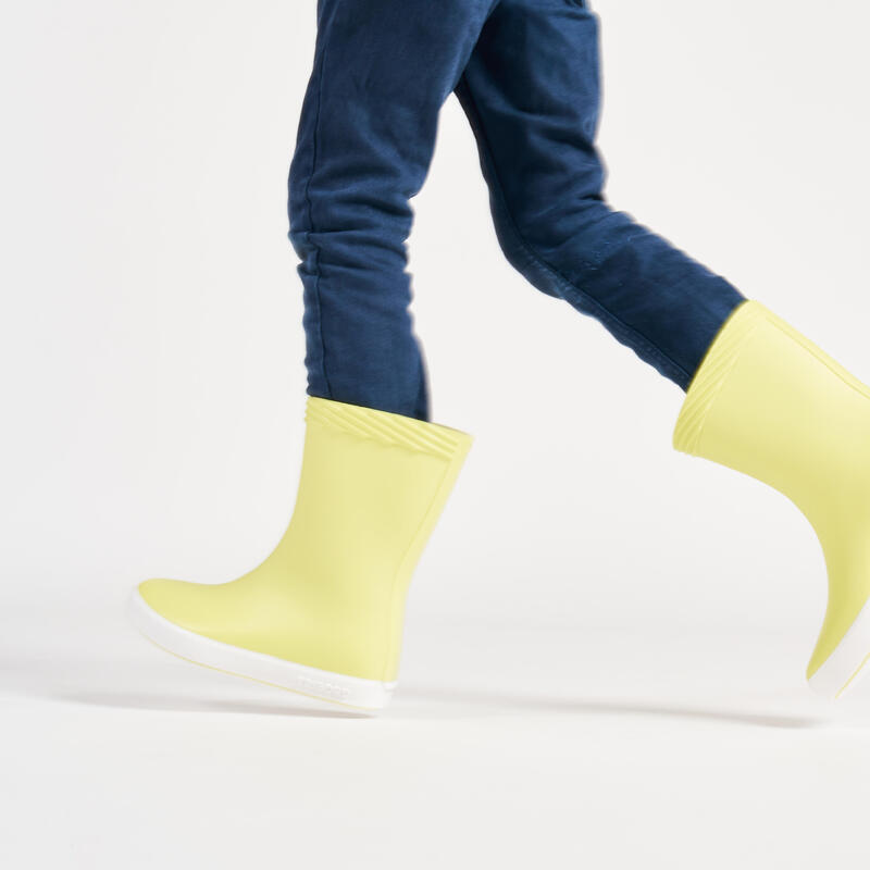 Kid's Rain Boot 100 yellow TRIBORD - Decathlon