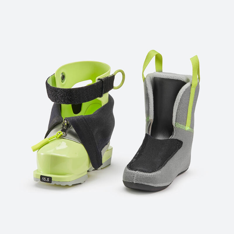 KIDS' FISHER ONE Ski boots Yellow FISCHER - Decathlon