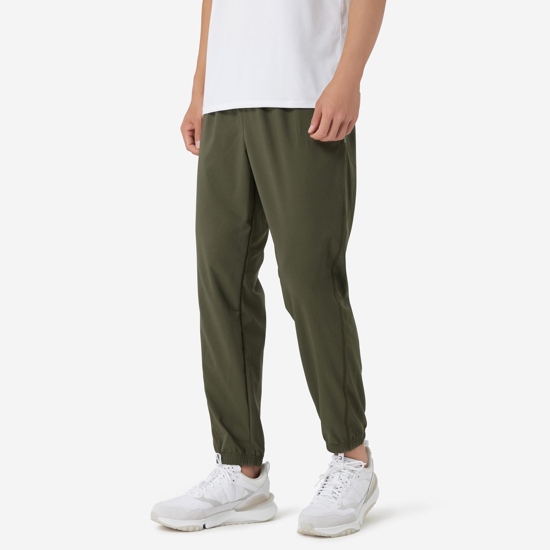 Men's Fitness Breathable Regular-Fit Bottoms Essential - Khaki Green