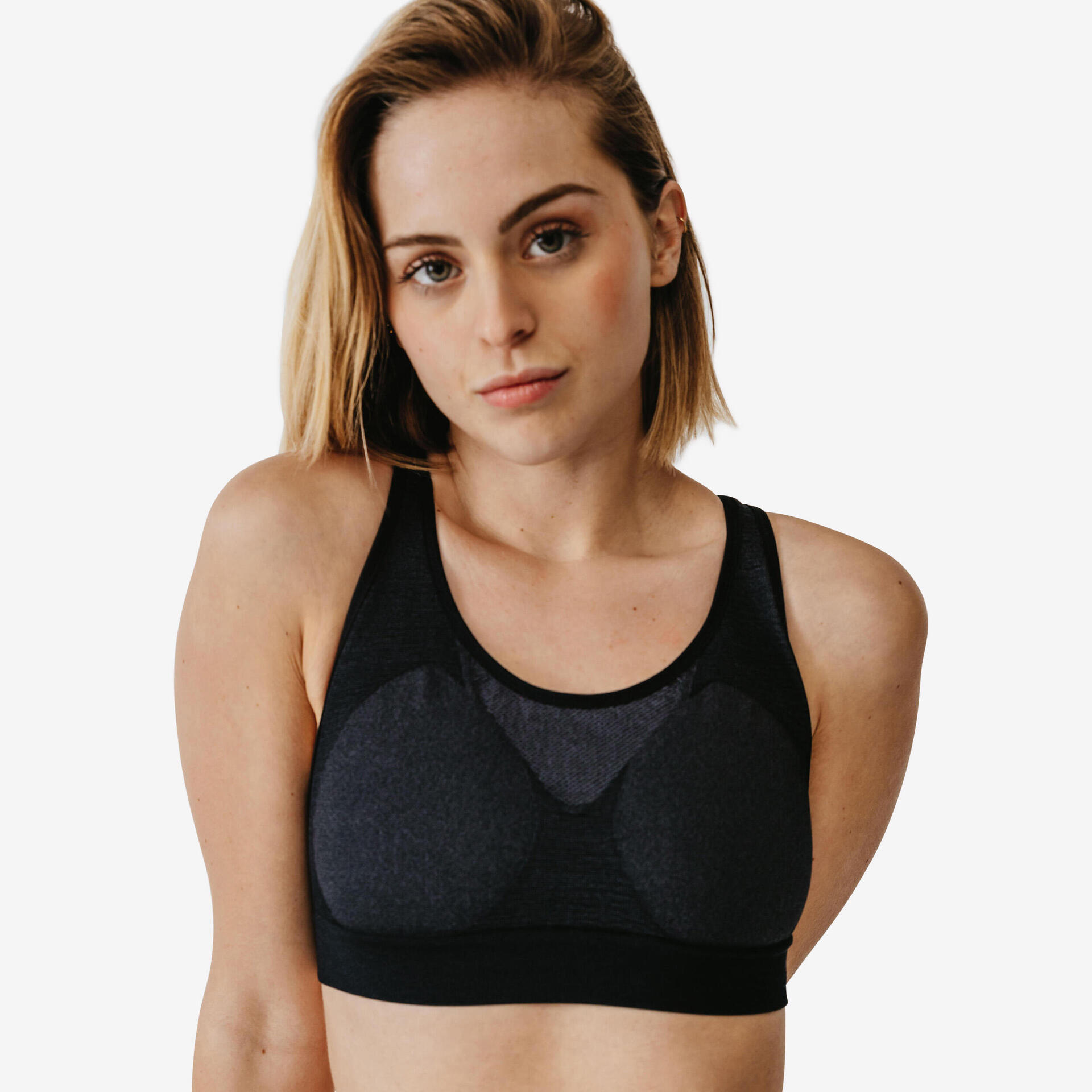 BASIC RUNNING SPORTS BRA - BLACK