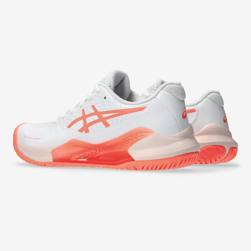 Chaussures de tennis Femme multicourt - Gel Challenger 14 blanc orange ASICS | Decathlon