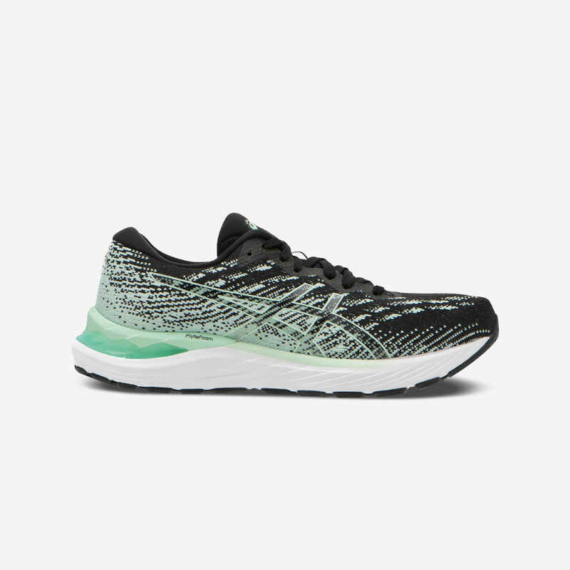 Tenisice za trčanje Asics Gel-Stratus 3 ženske crno-zelene - Decathlon