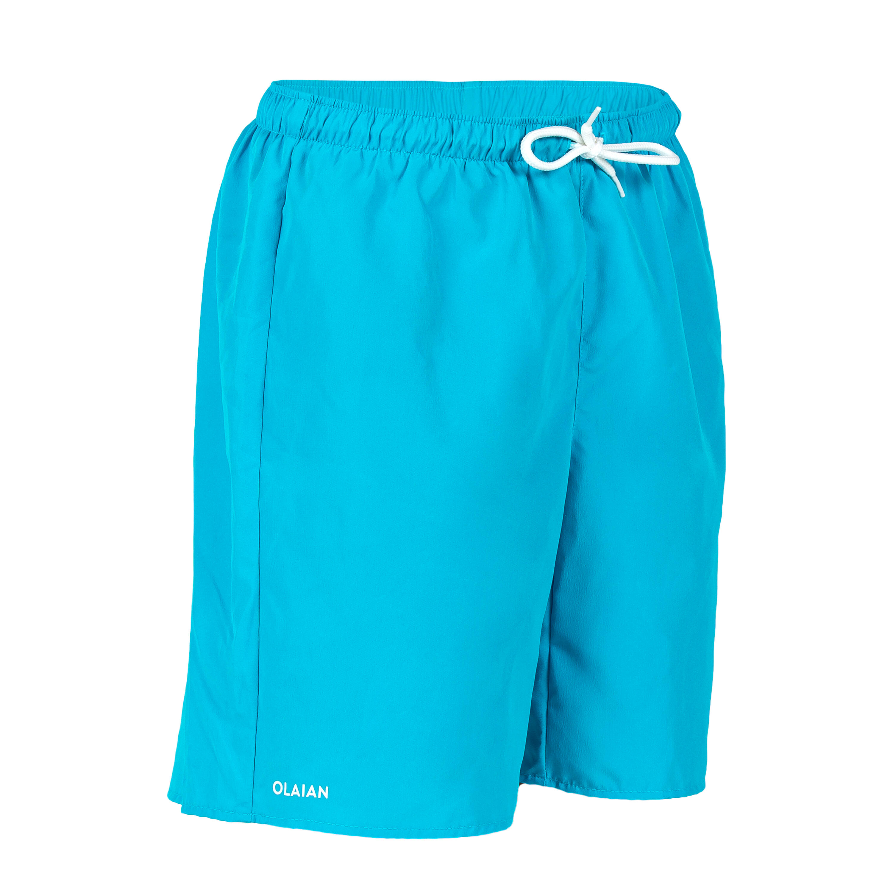 Boys’ Swim Shorts - Blue - Cyan blue, - - Olaian - Decathlon