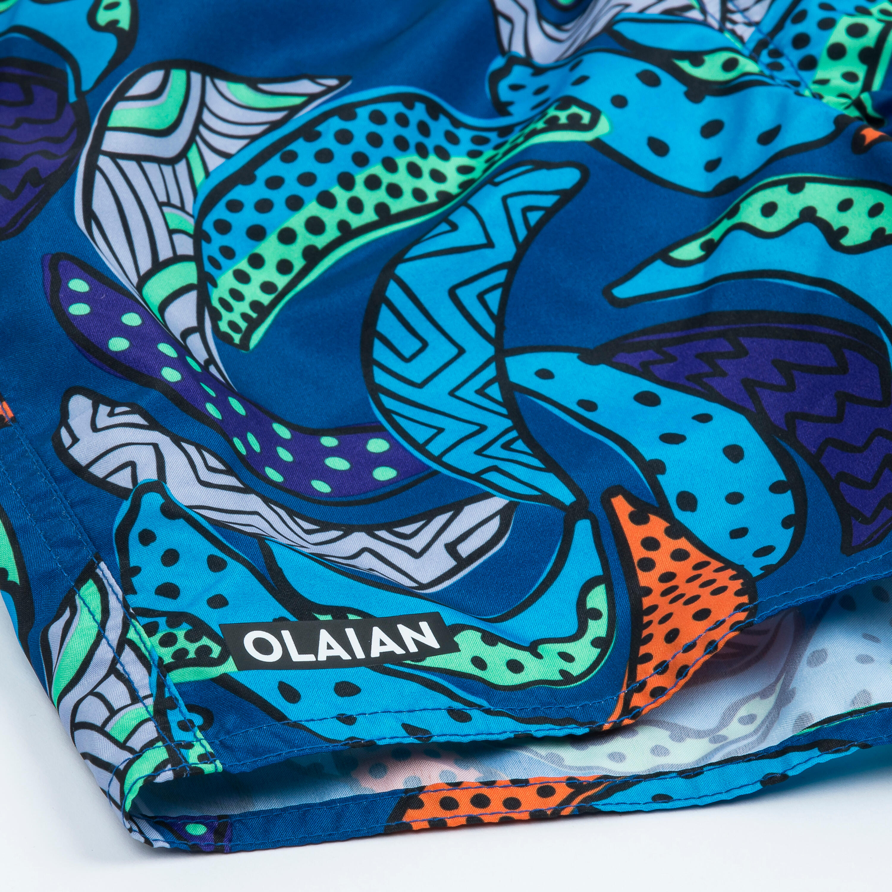 Boy’s swim shorts - 100 banana blue OLAIAN | Decathlon