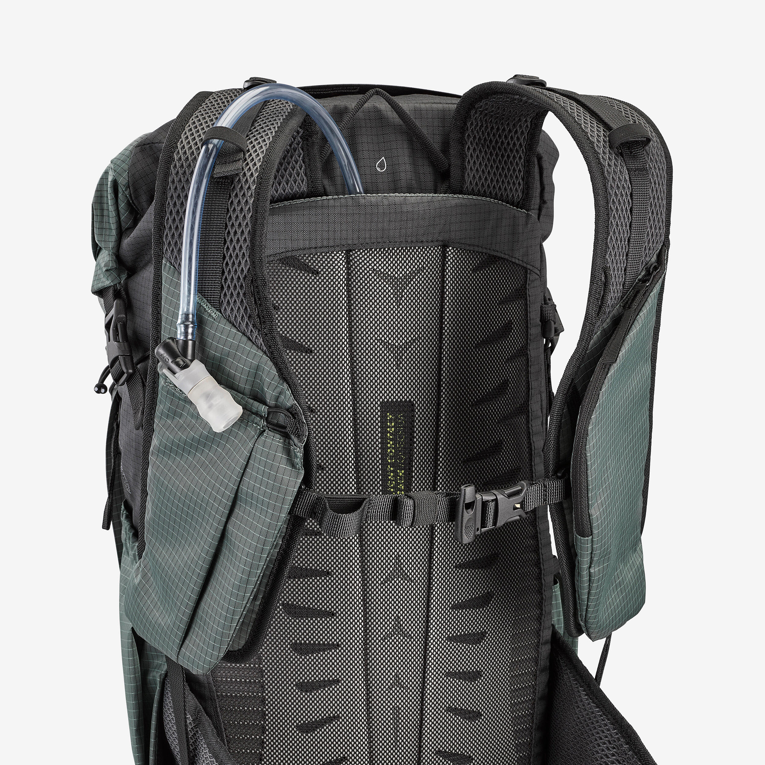 Hiking Backpack 22 L - MH 500 - Green, smoked black - Quechua - Decathlon