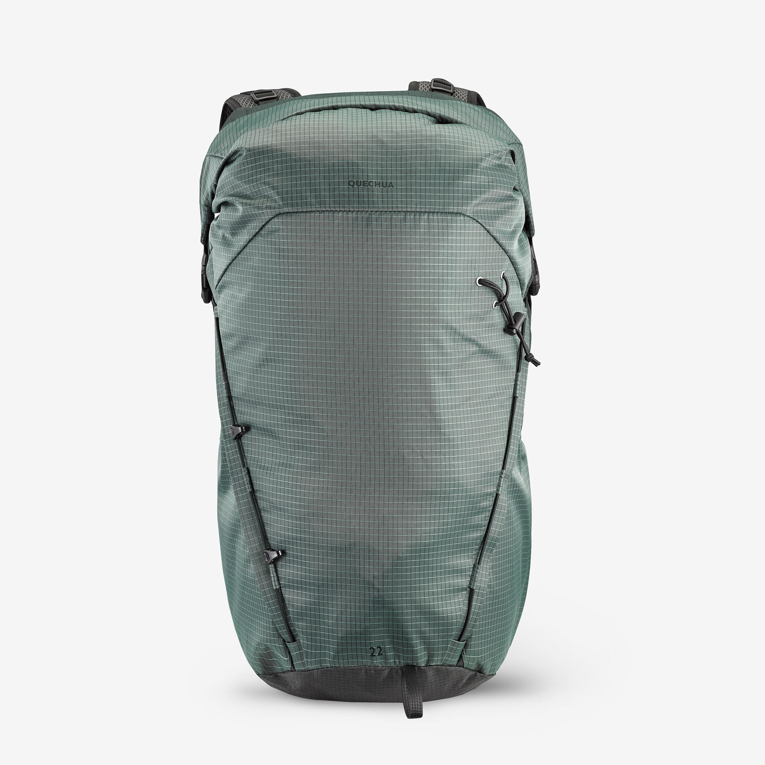 Hiking Backpack 22 L - MH 500 - Green, smoked black - Quechua - Decathlon