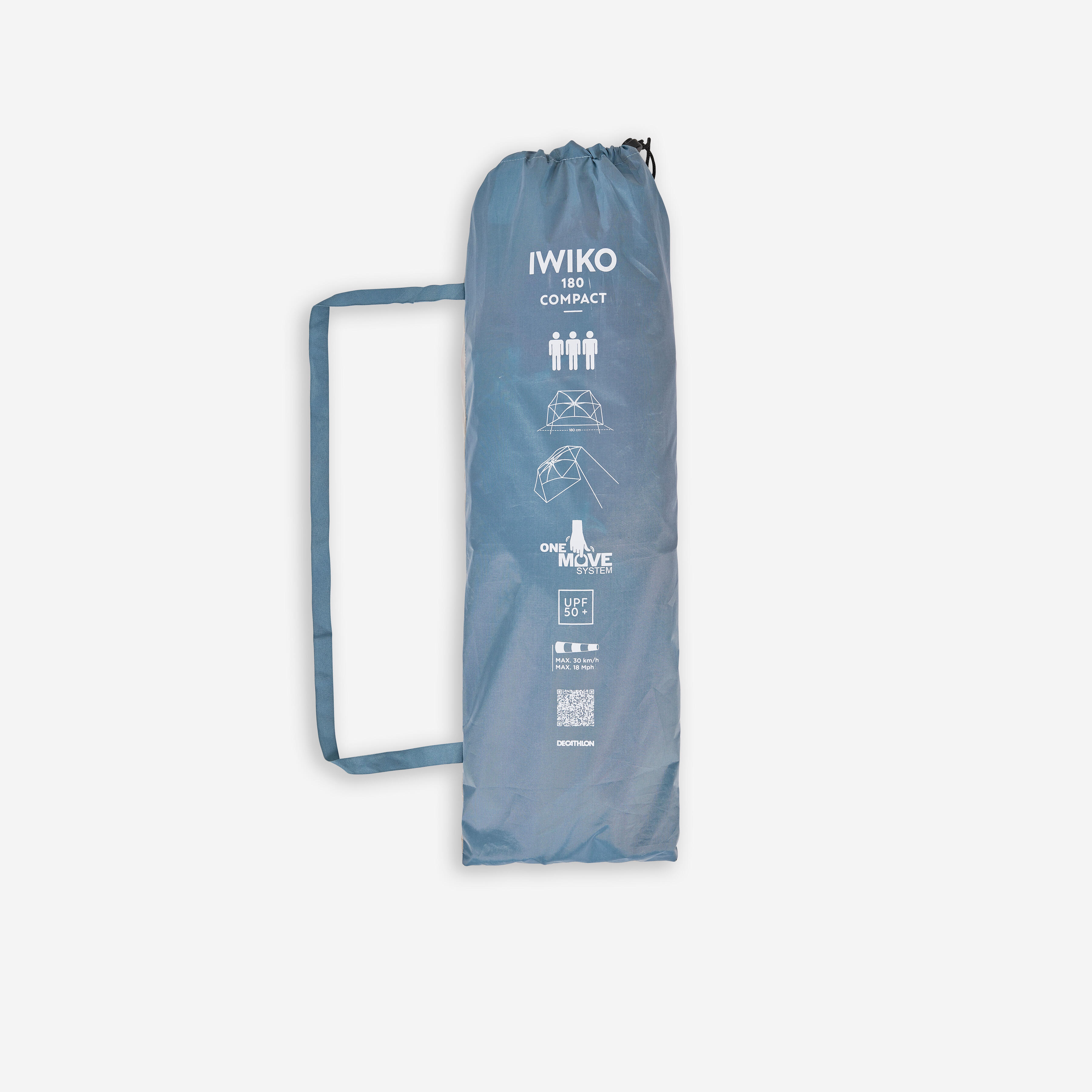 Carpa de 3 personas para playa con protección solar Radbug 180 azul ...